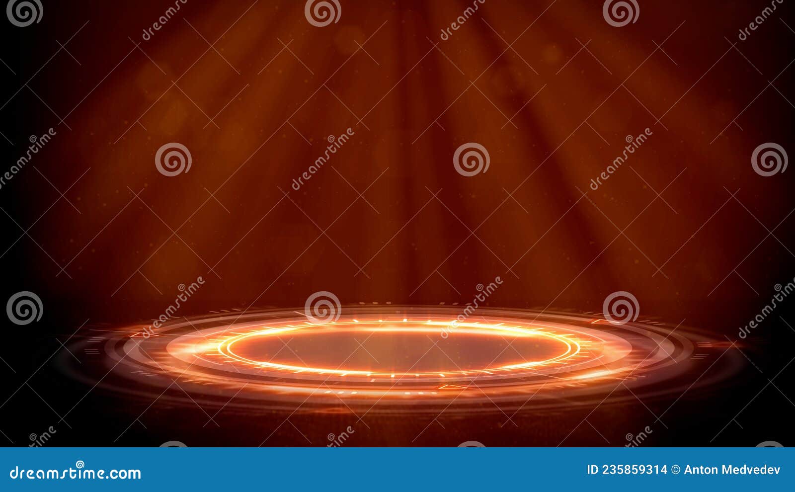 Cute Red Abstract Hi-tech Hud or Ui . Computer Generated Abstract 3D ...