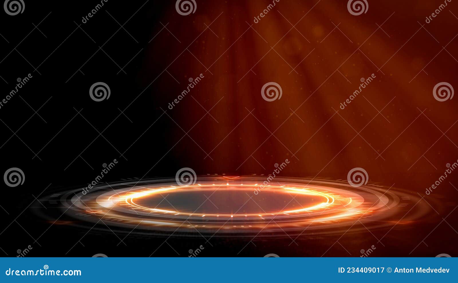 Cute Red Abstract High Tech Hud or Ui . Computer Generated Abstract 3D ...