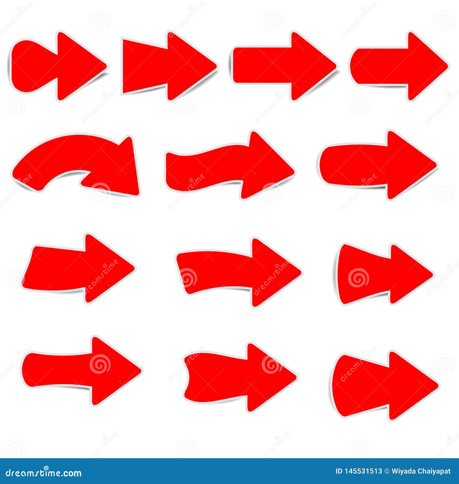 3d Arrow Stickers Chart Set With Cylinder. Stock Photo | CartoonDealer ...