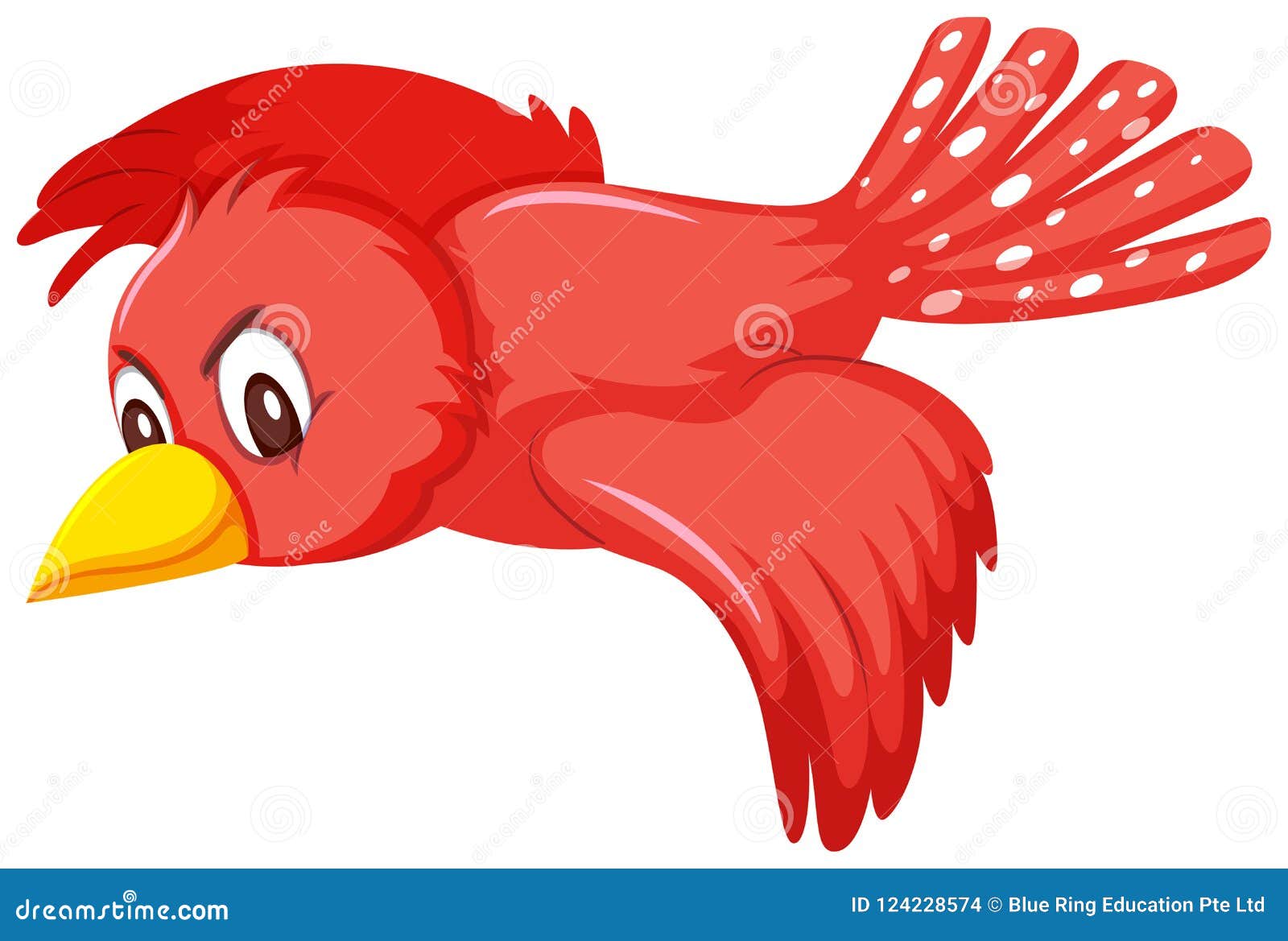 Redbird Flying Clipart