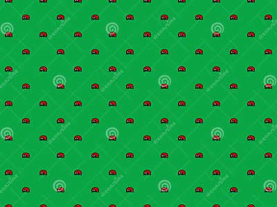 Cute Red 8 Bit Lady Bird or Bug Pattern Background - High Res 4k ...