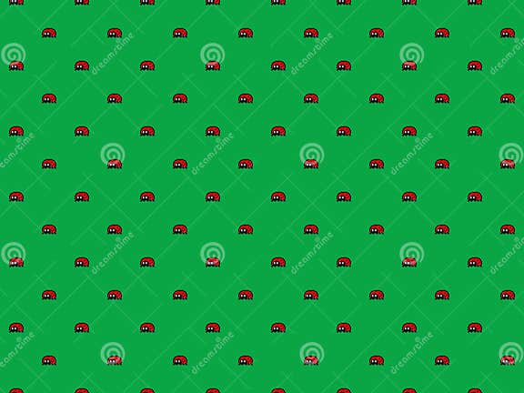 Cute Red 8 Bit Lady Bird or Bug Pattern Background - High Res 4k ...