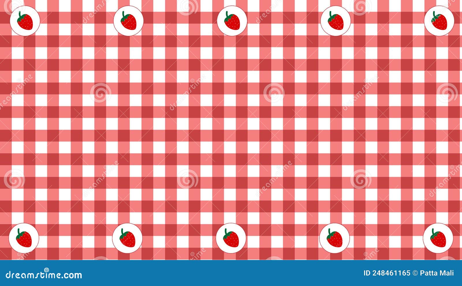 Red Gingham Background