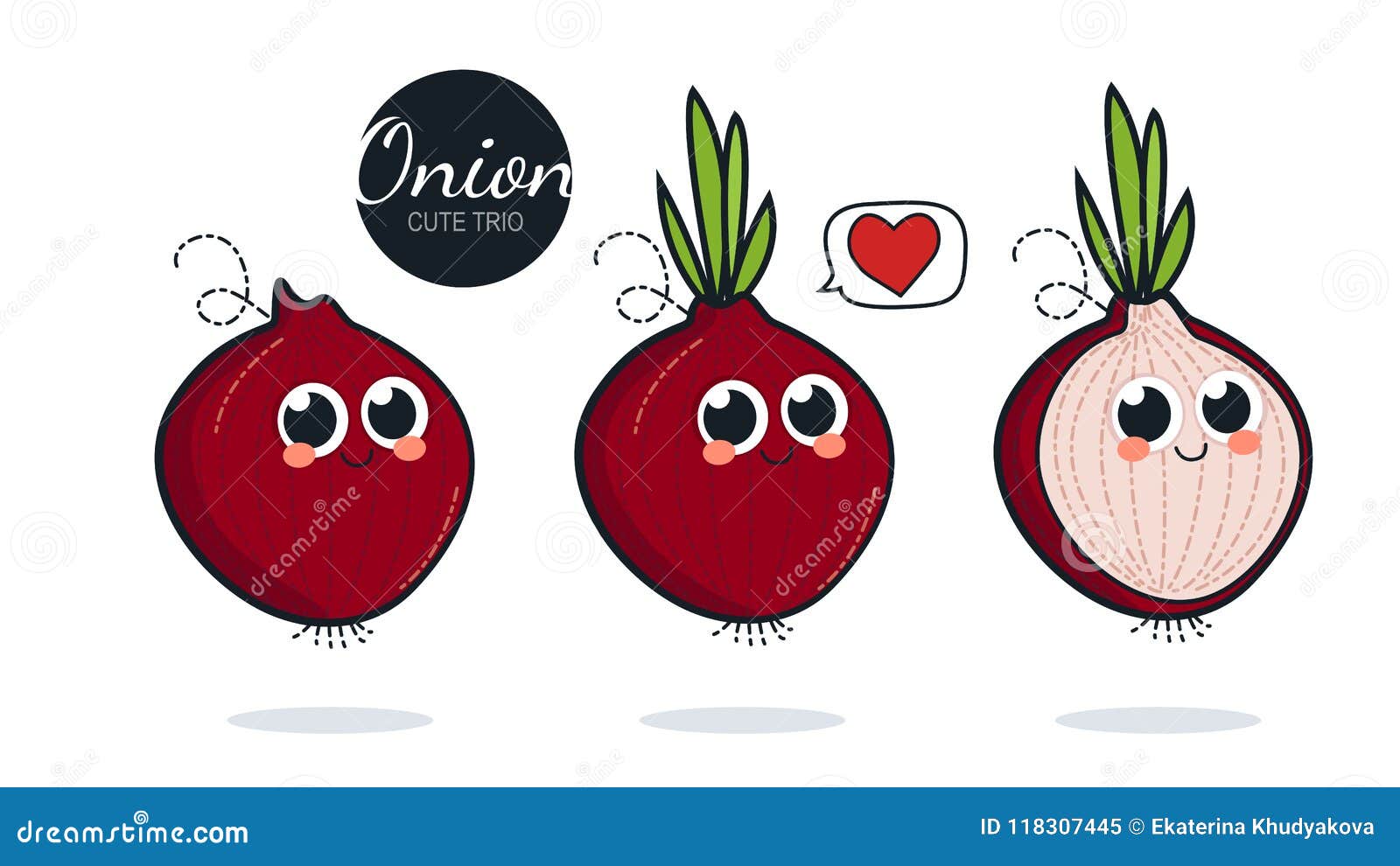 Cute red onion characters stock illustration. Illustration of diet ...