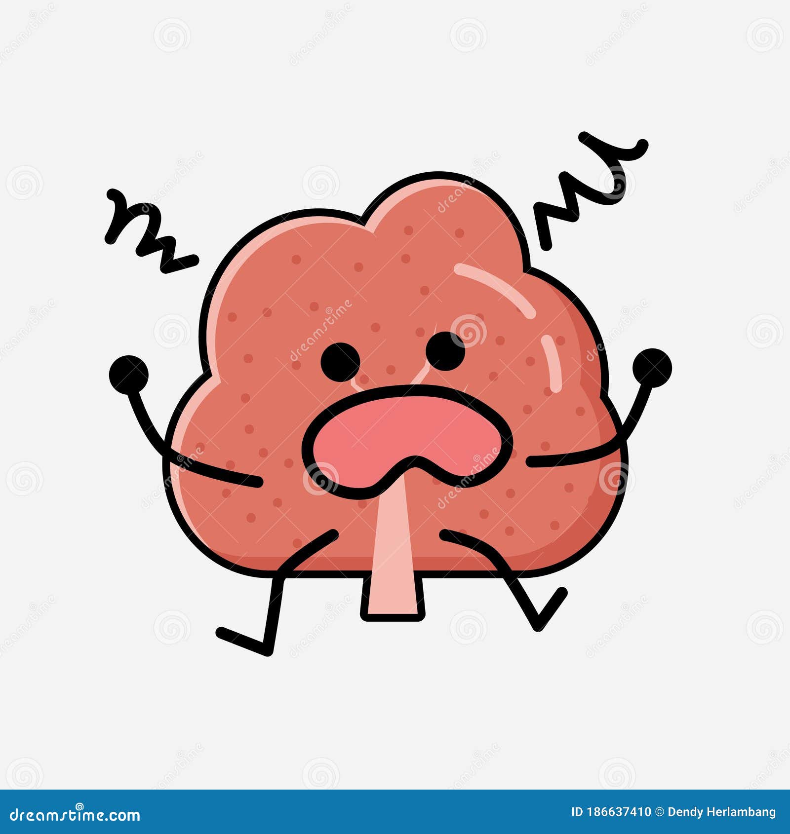 Cute Red Tree Mascot Vector Character in Flat Design Style Stock Vector ...