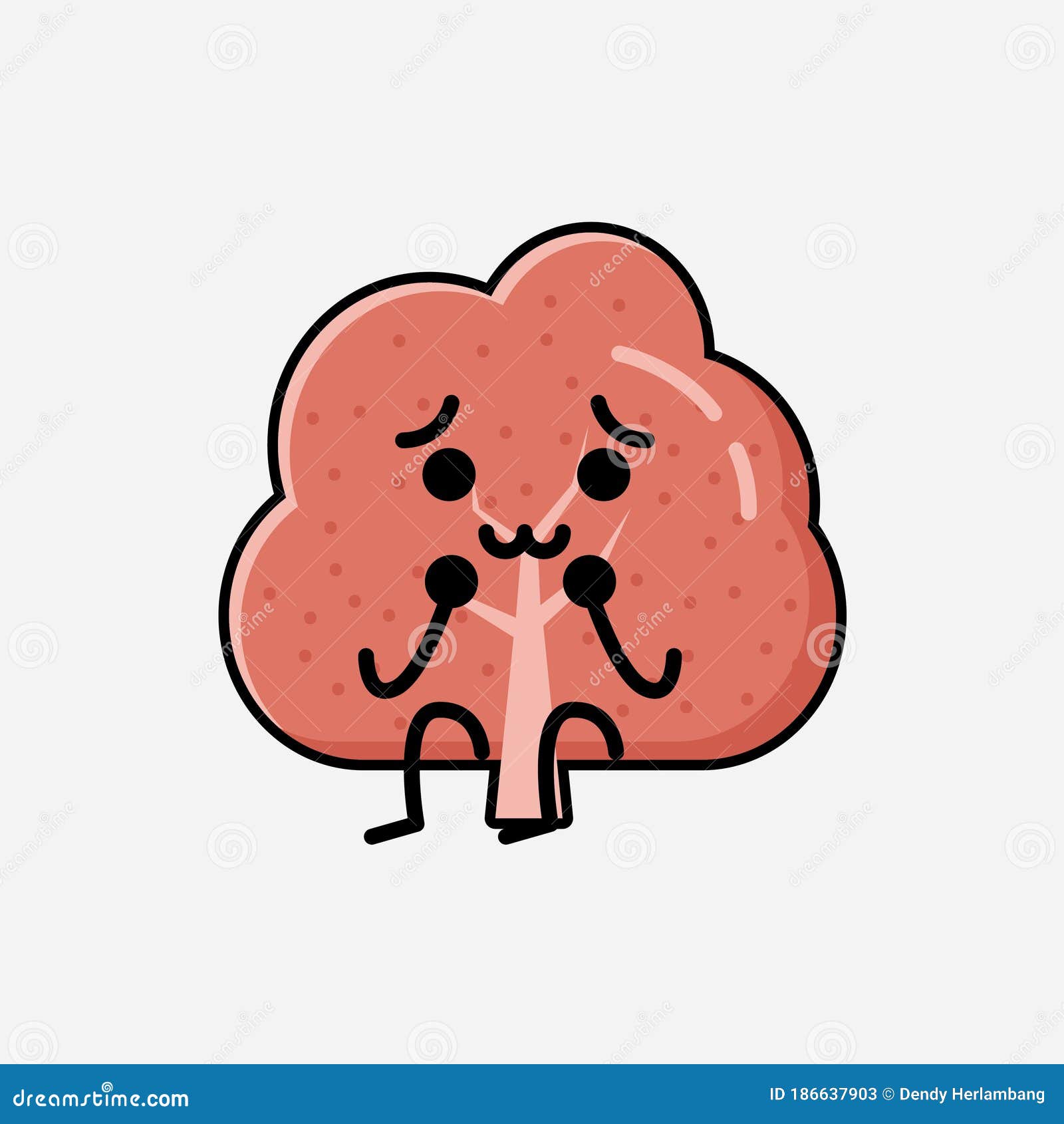 Cute Red Tree Mascot Vector Character in Flat Design Style Stock Vector ...