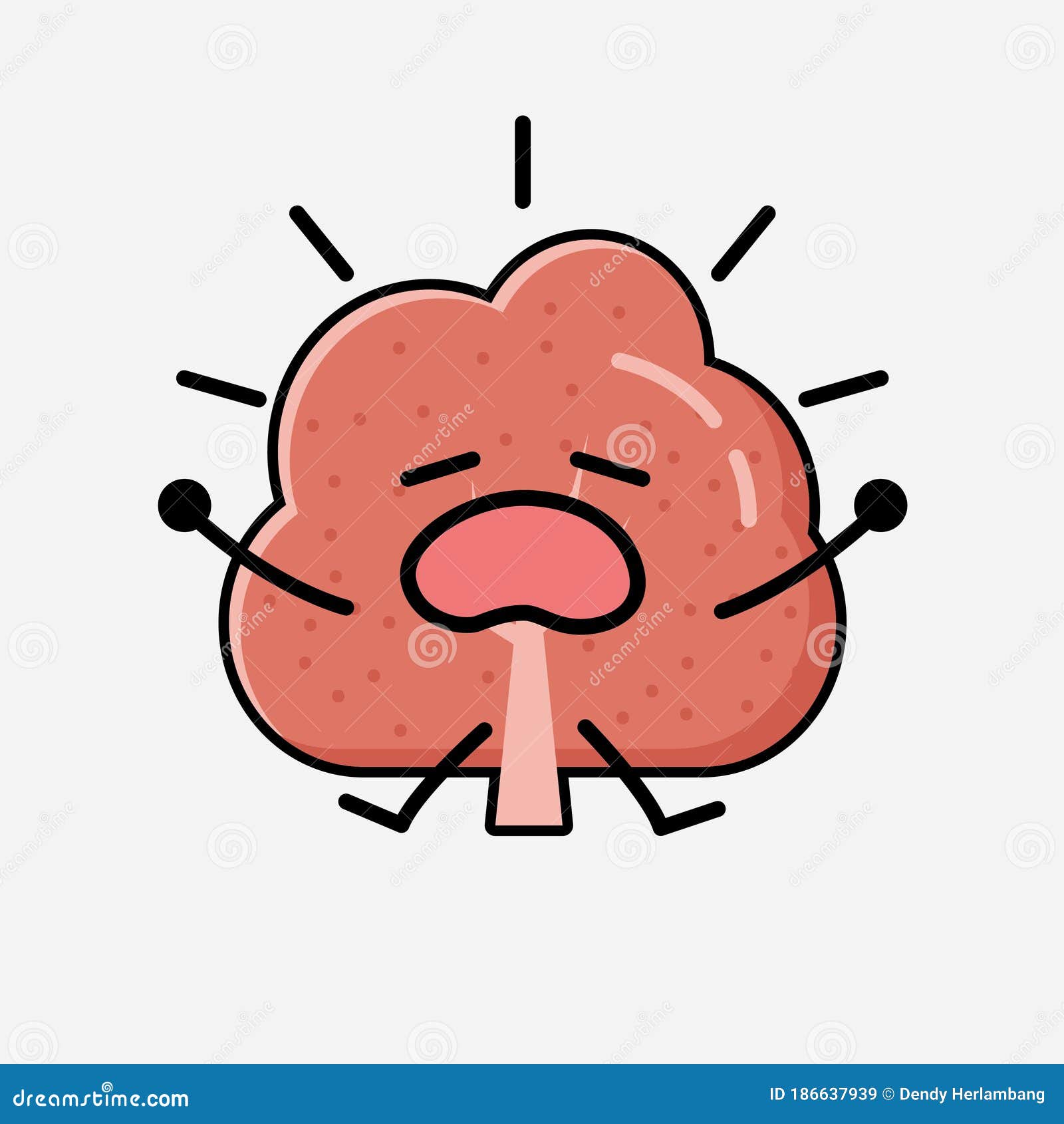 Cute Red Tree Mascot Vector Character in Flat Design Style Stock Vector ...