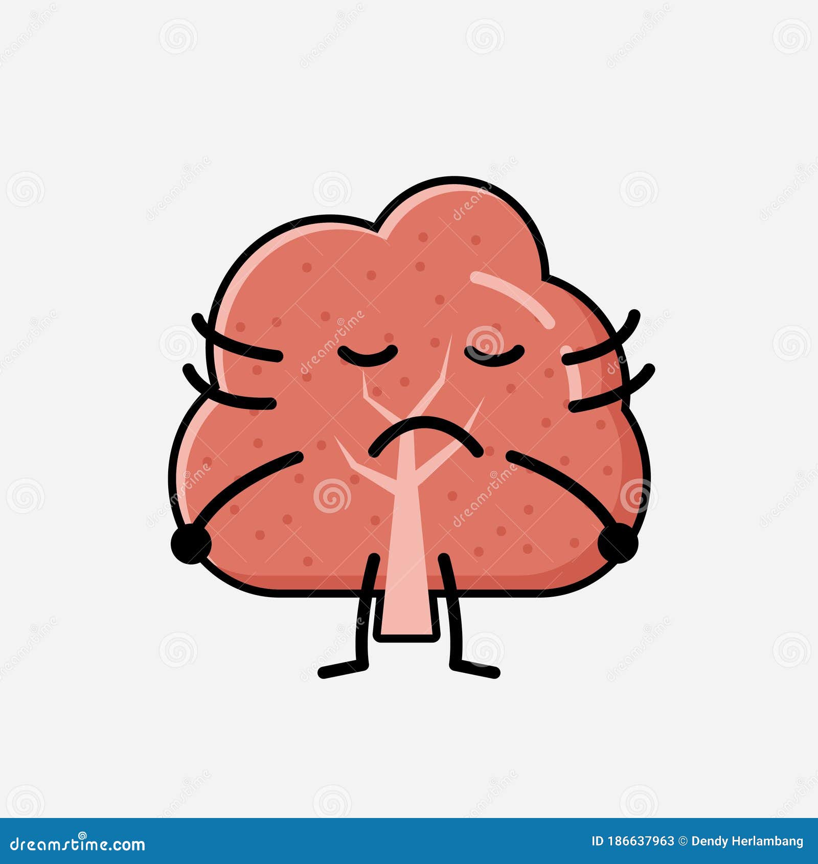 Cute Red Tree Mascot Vector Character in Flat Design Style Stock Vector ...