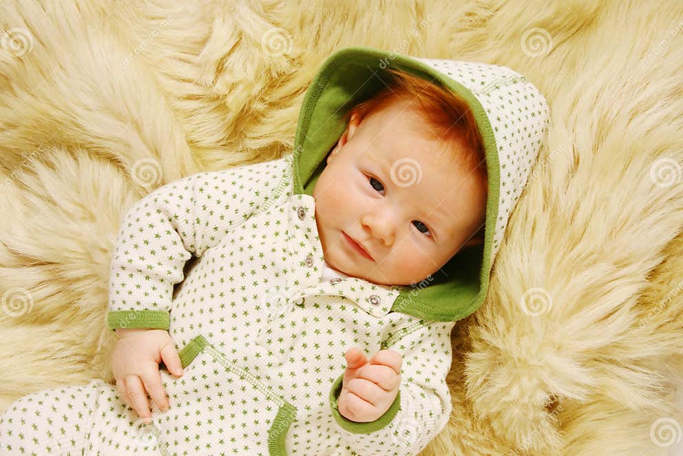 Cute redhead baby stock photo. Image of months, color - 4546460