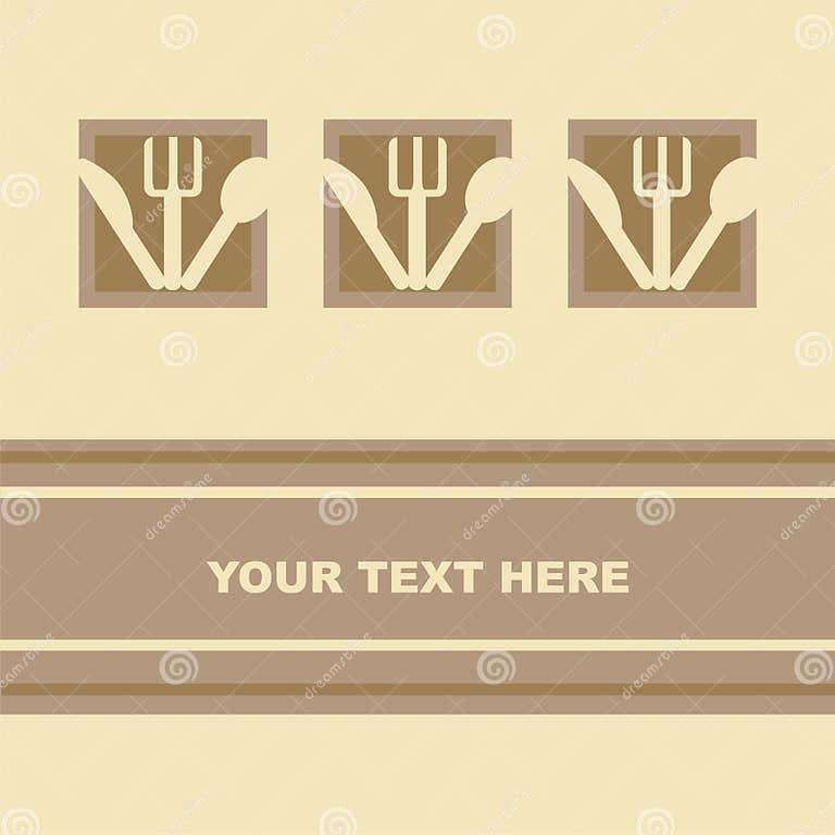 Cute restaurant card stock vector. Illustration of restaurant - 19030285