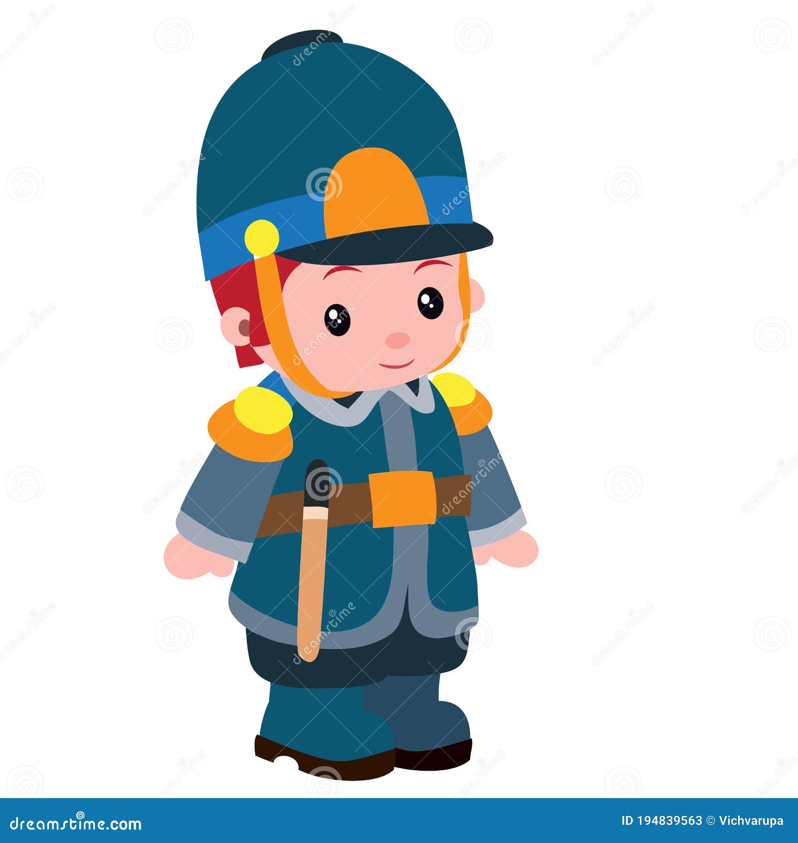 Retro Policeman Cop Poses - Set Of Concepts Vector Illustrations ...