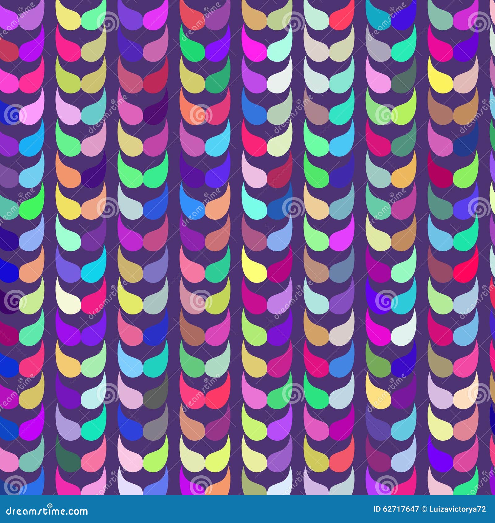 Cute Retro Vivid Odd Geometric Abstract Texture, Illustr Stock Vector ...