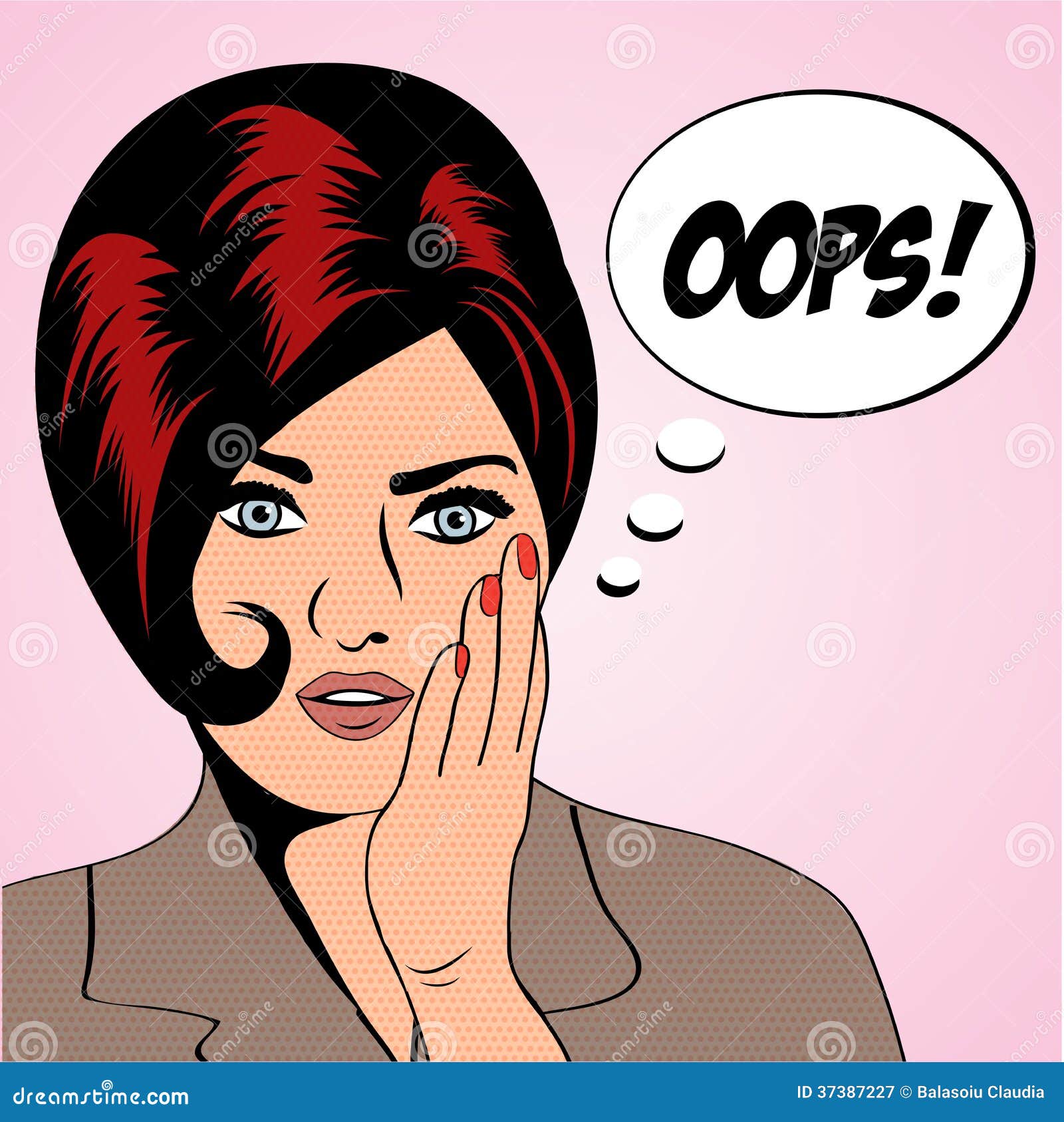 Pop Art Comics Style Excited Girl Reading Comic Book Vector ...