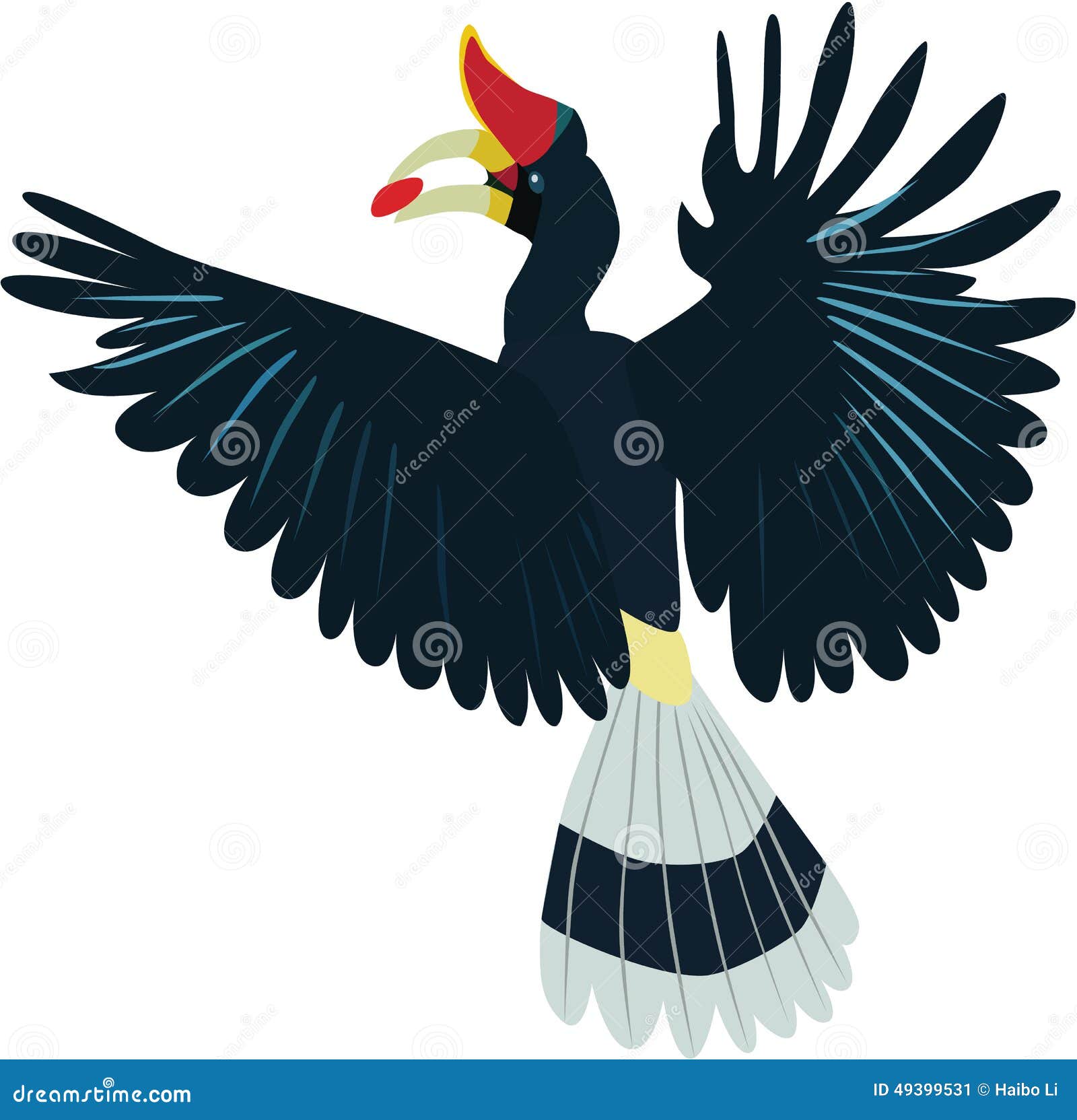 Hornbill Vector Illustration | CartoonDealer.com #45605248