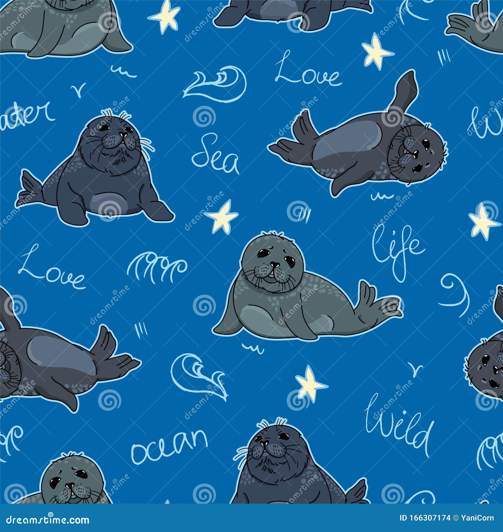 Cute Ringed Seal, Save Our Seals Slogan, Isolated Adult Nerpa Sticker ...