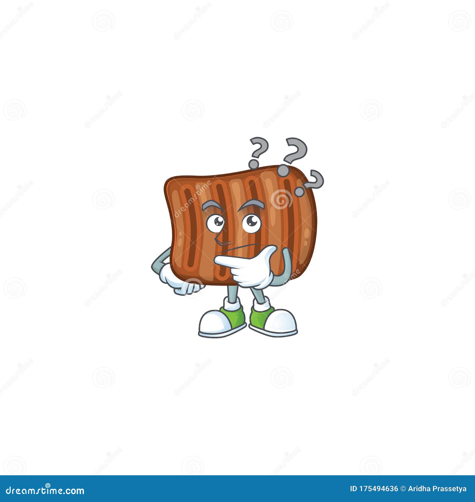 Cute Roasted Beef Cartoon Character Using a Microphone Stock Vector ...