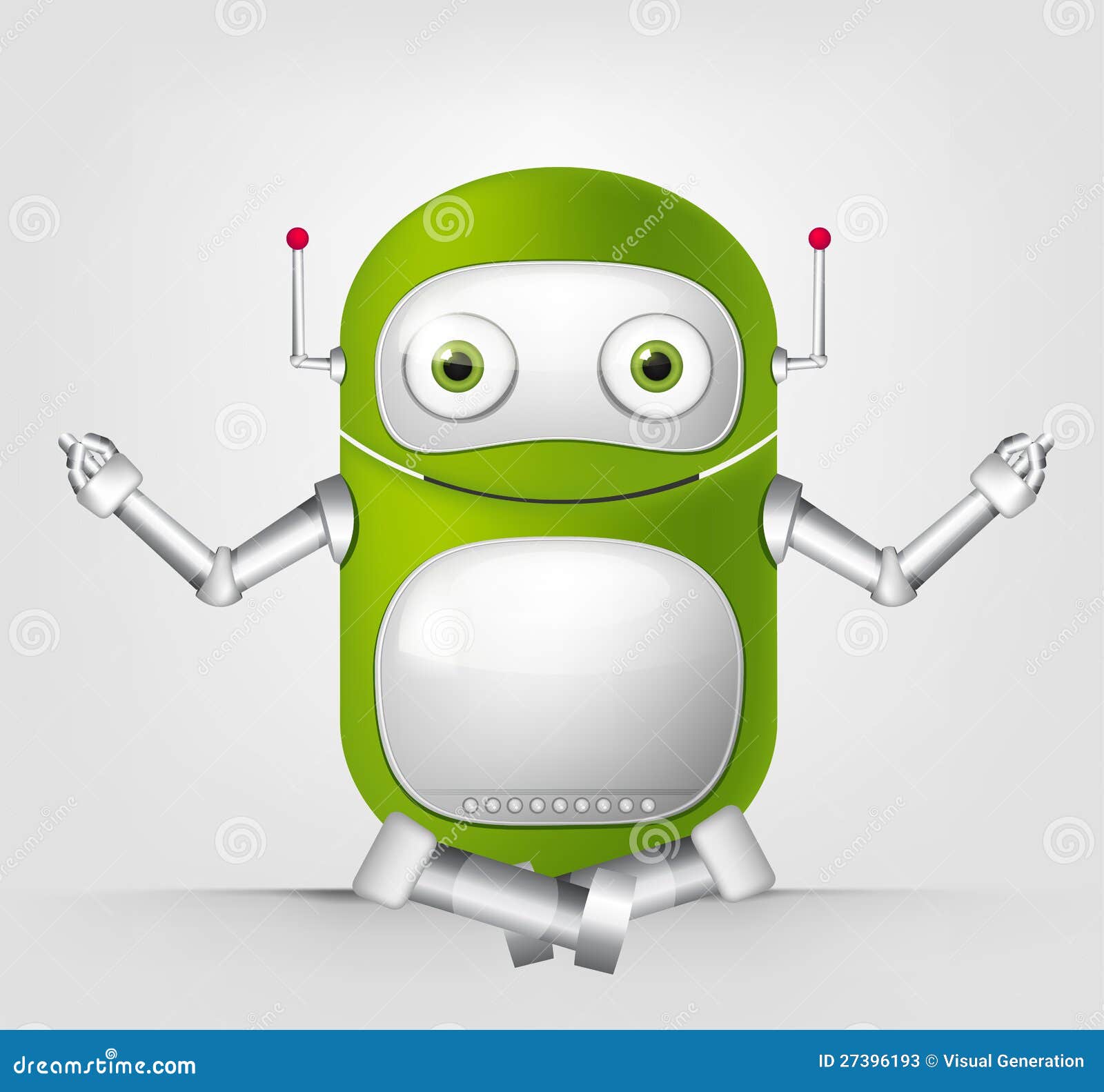 Cute Robot stock vector. Illustration of contemporary - 27396193