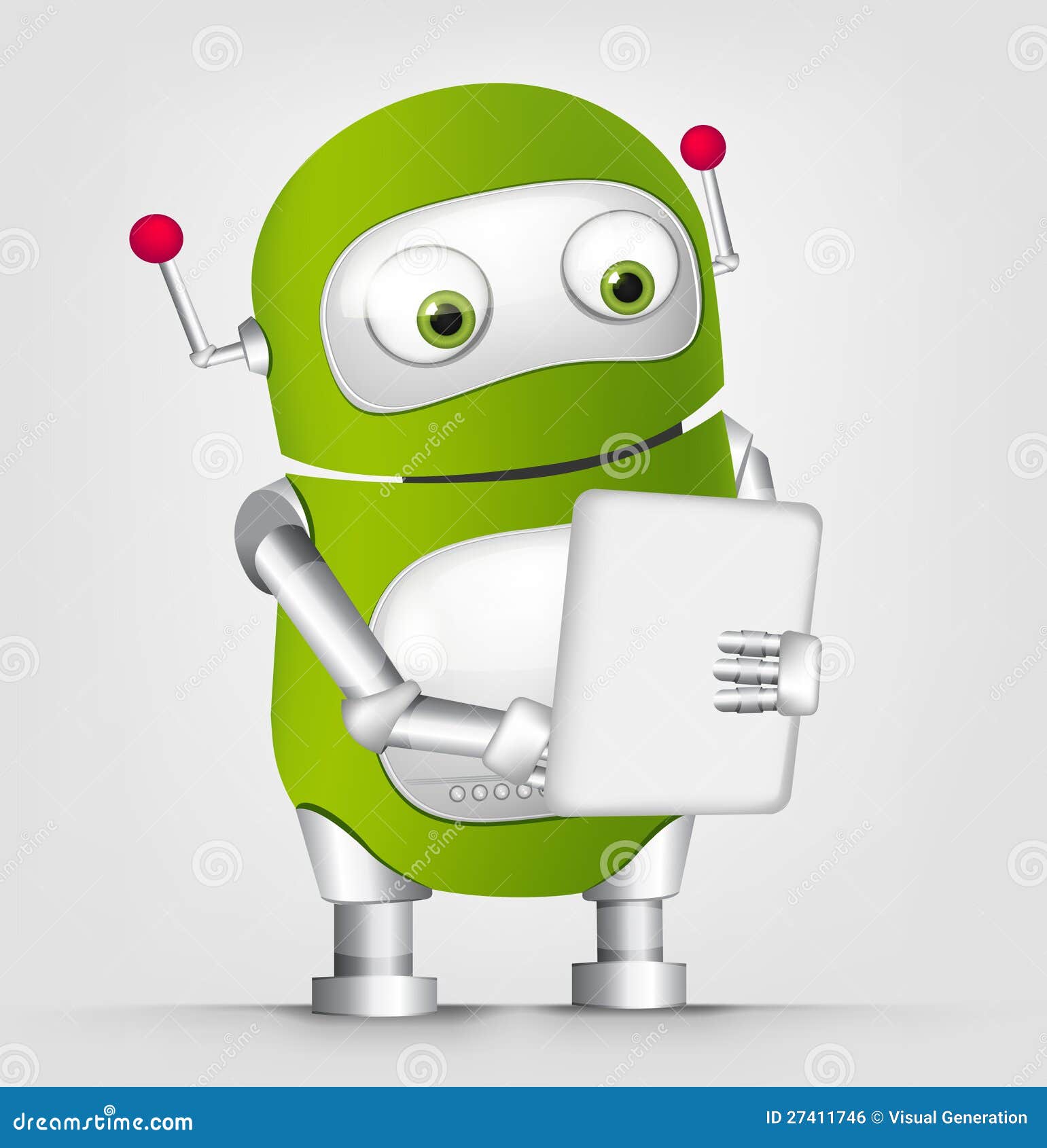 Cute Robot stock vector. Illustration of contemporary - 27411746