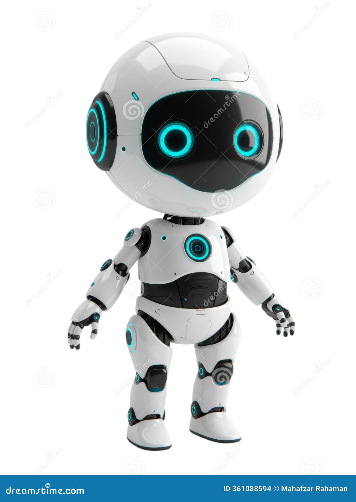 Cute Robot Character, Perfect for Technology Presentations or Design ...