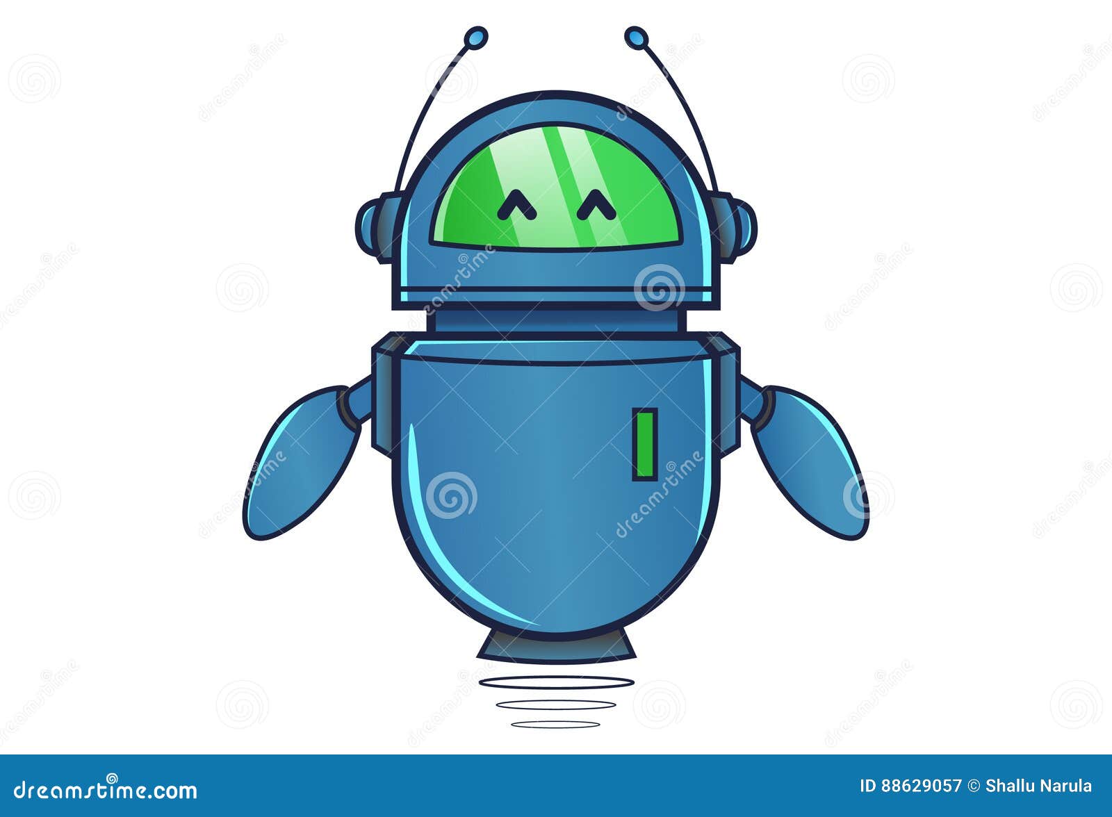 Cute Robot with Cute Expressions. Stock Illustration - Illustration of ...
