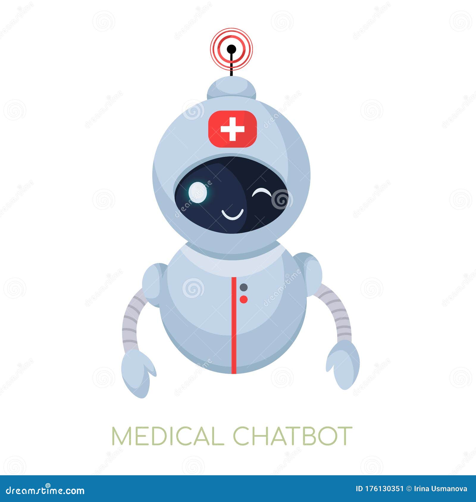 Cute Robot Doctor. Scientific Technologies for Health. Concept AI in ... Cute Robot Doctor. Scientific Technologies for Health. Concept AI in ...