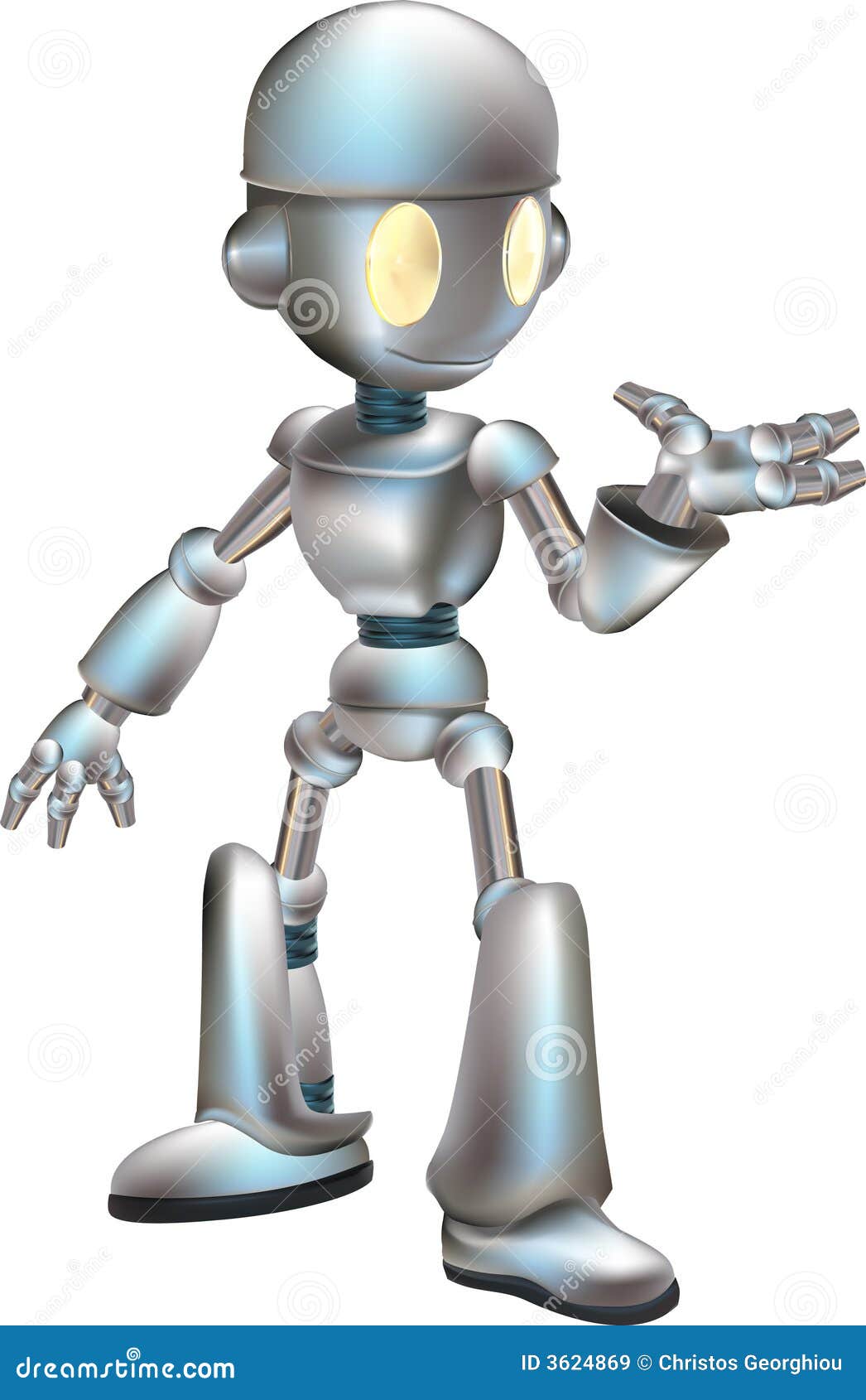 Cute robot illustration stock vector. Illustration of emotions - 3624869