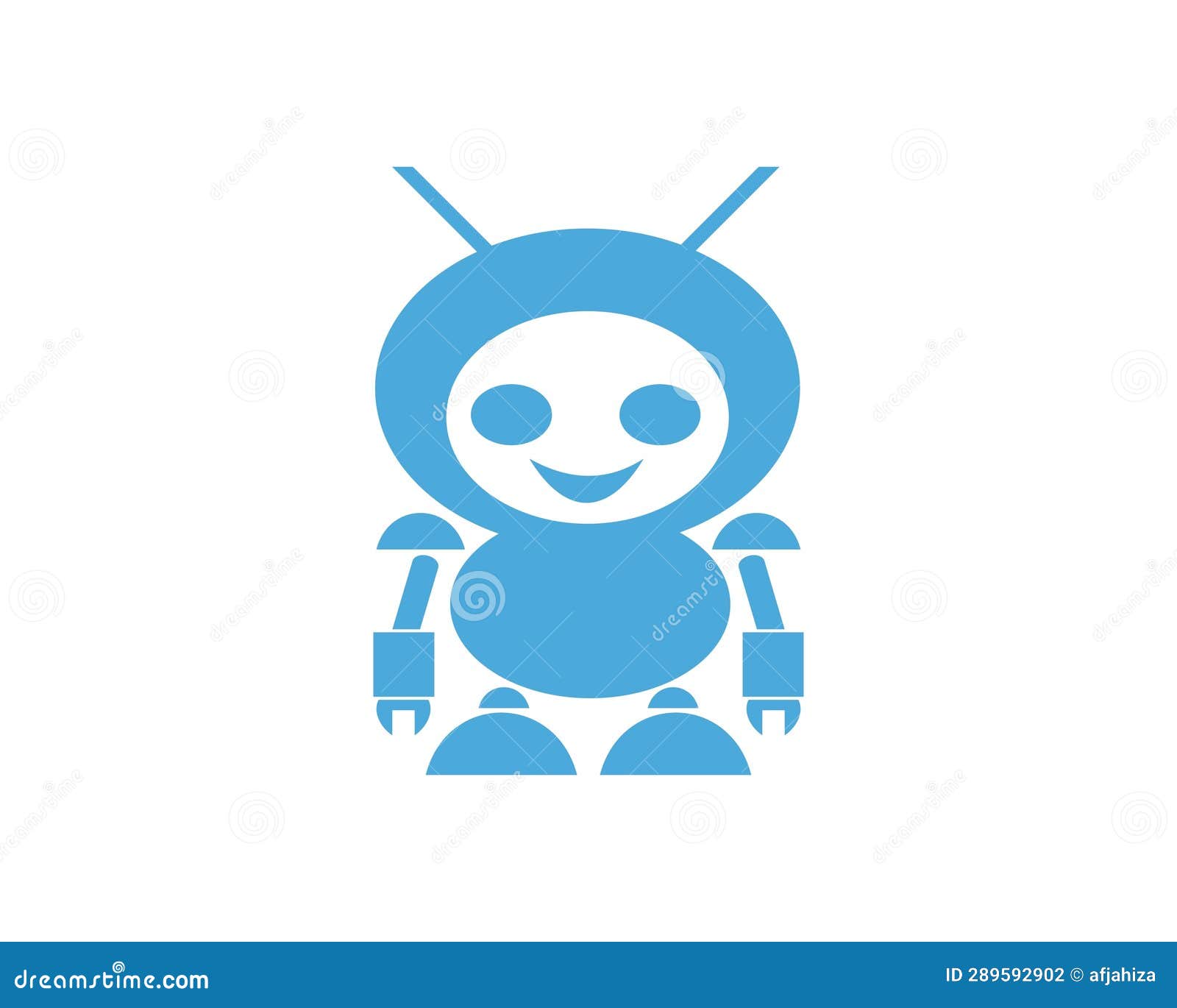 Cute Robot Logo Icon Template Stock Vector - Illustration of brand ...
