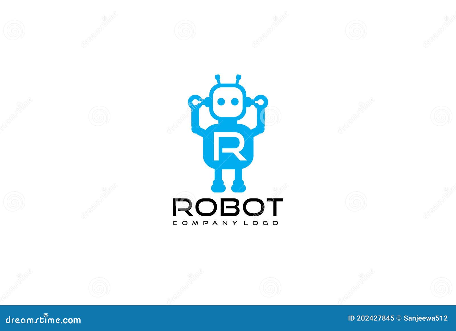 Cute Robot Logo or Symbol, Clipart Design Vector Stock Vector ...
