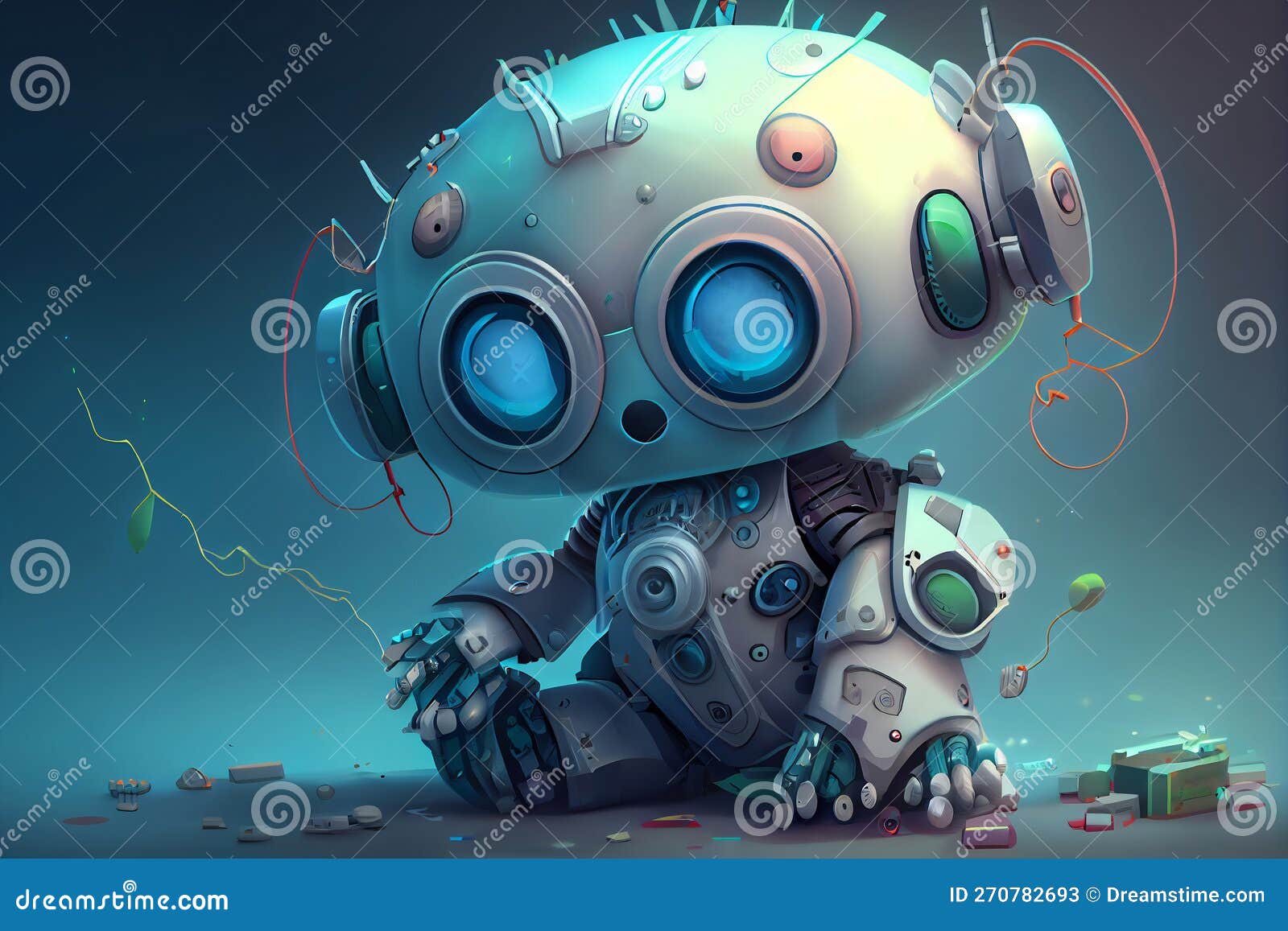 Cute Conversational Copilot AI Character, 3d Royalty-Free Stock Photo ...