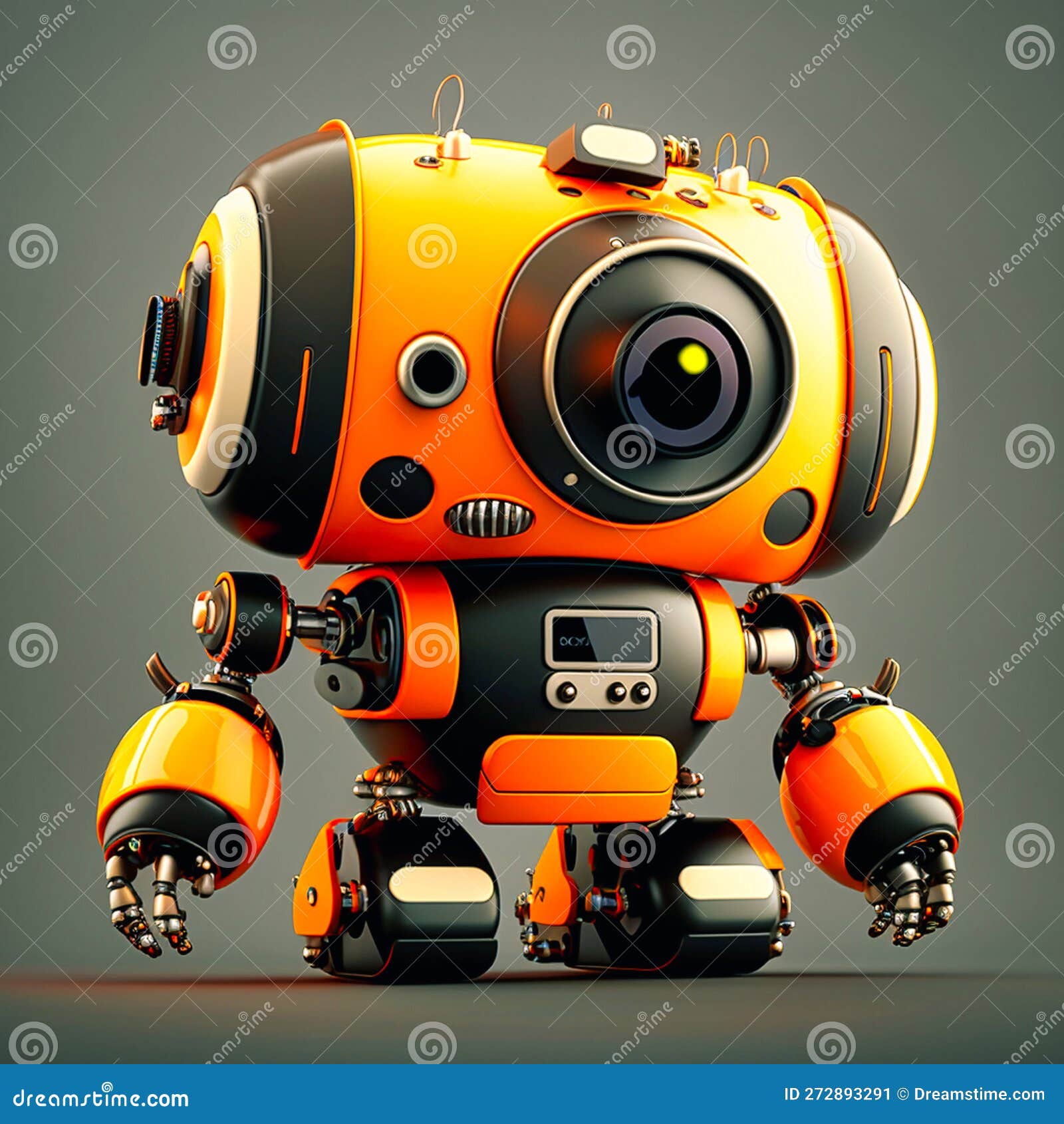 Cute Robot Png without Background, Generative AI Stock Illustration ...