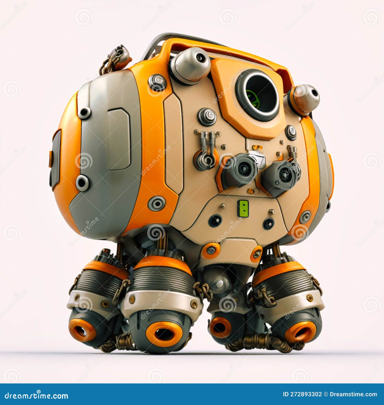 Cute Robot Png without Background, Generative AI Stock Illustration ...