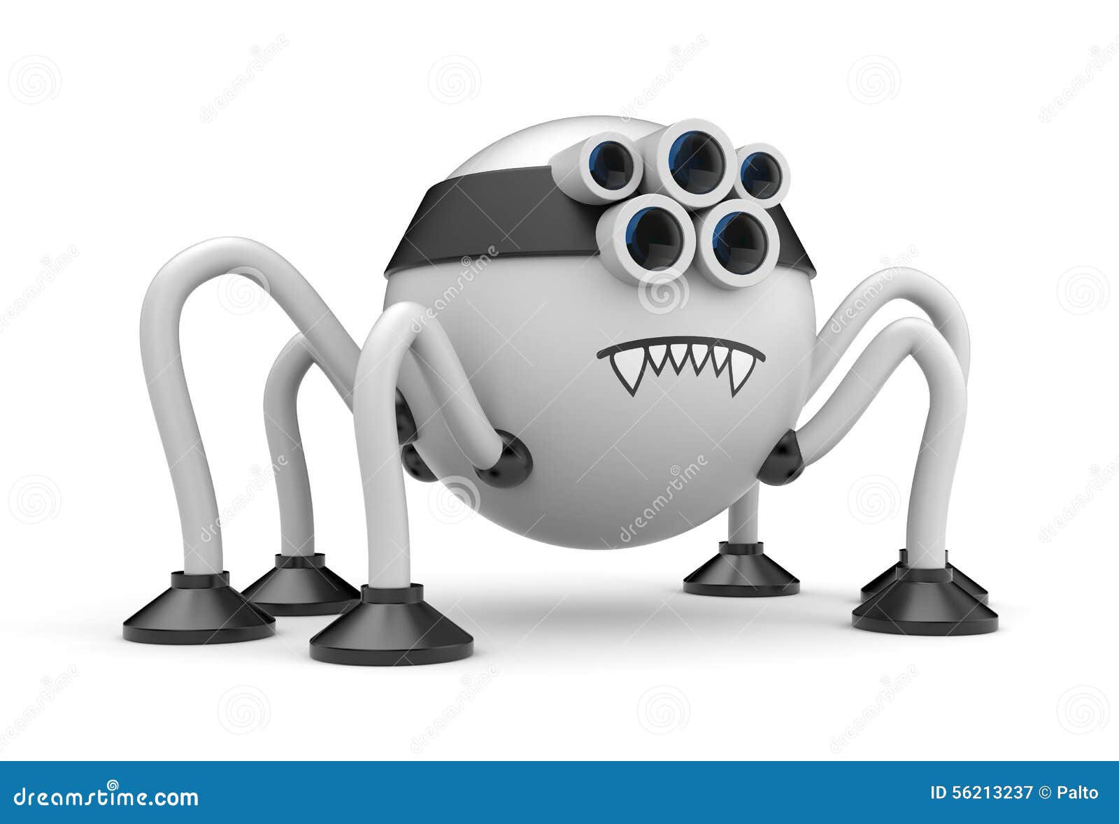 Robot Spider Terminator Cyborg Cartoon Vector | CartoonDealer.com ...