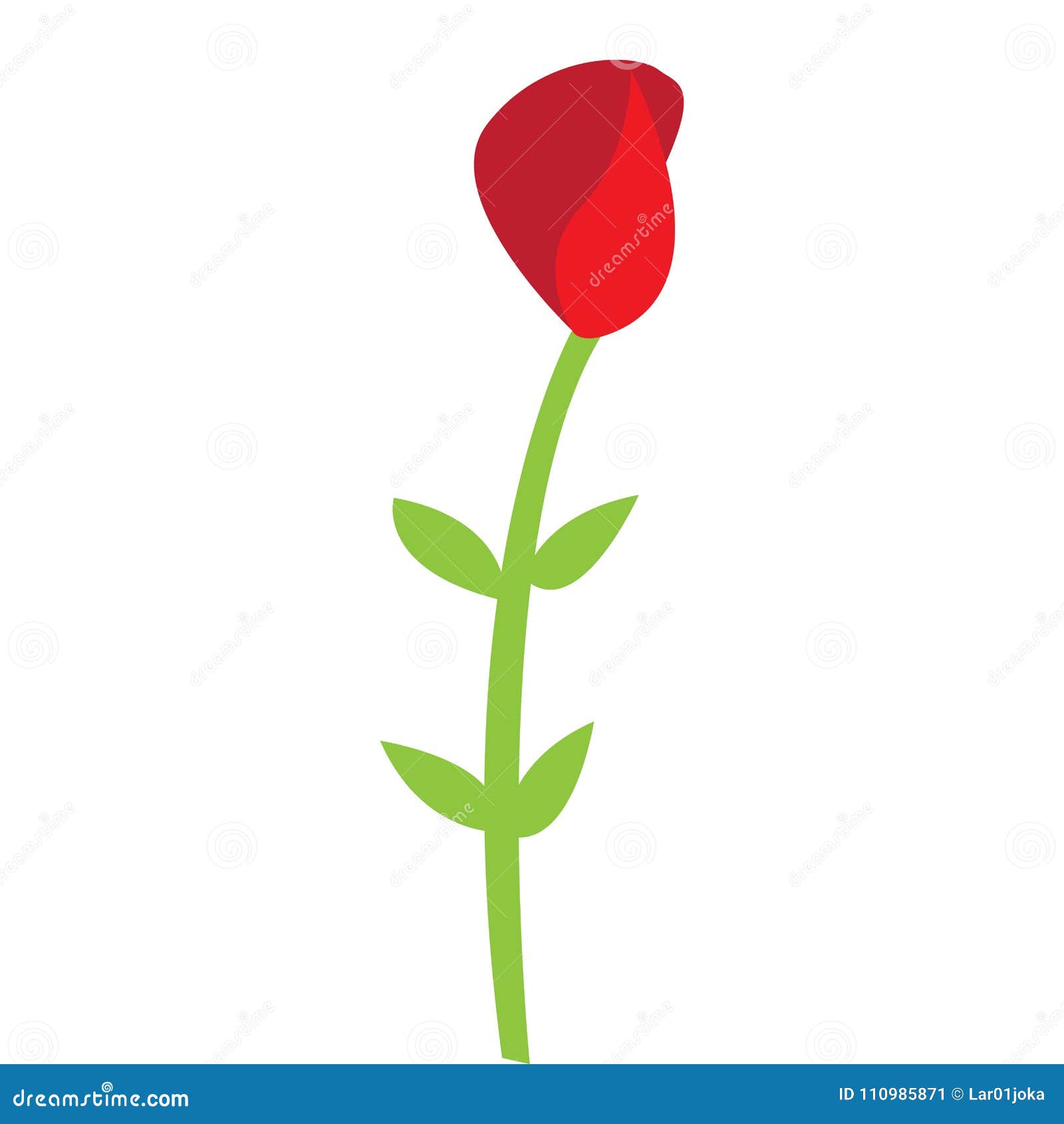 Cute rose icon stock vector. Illustration of clipart - 110985871