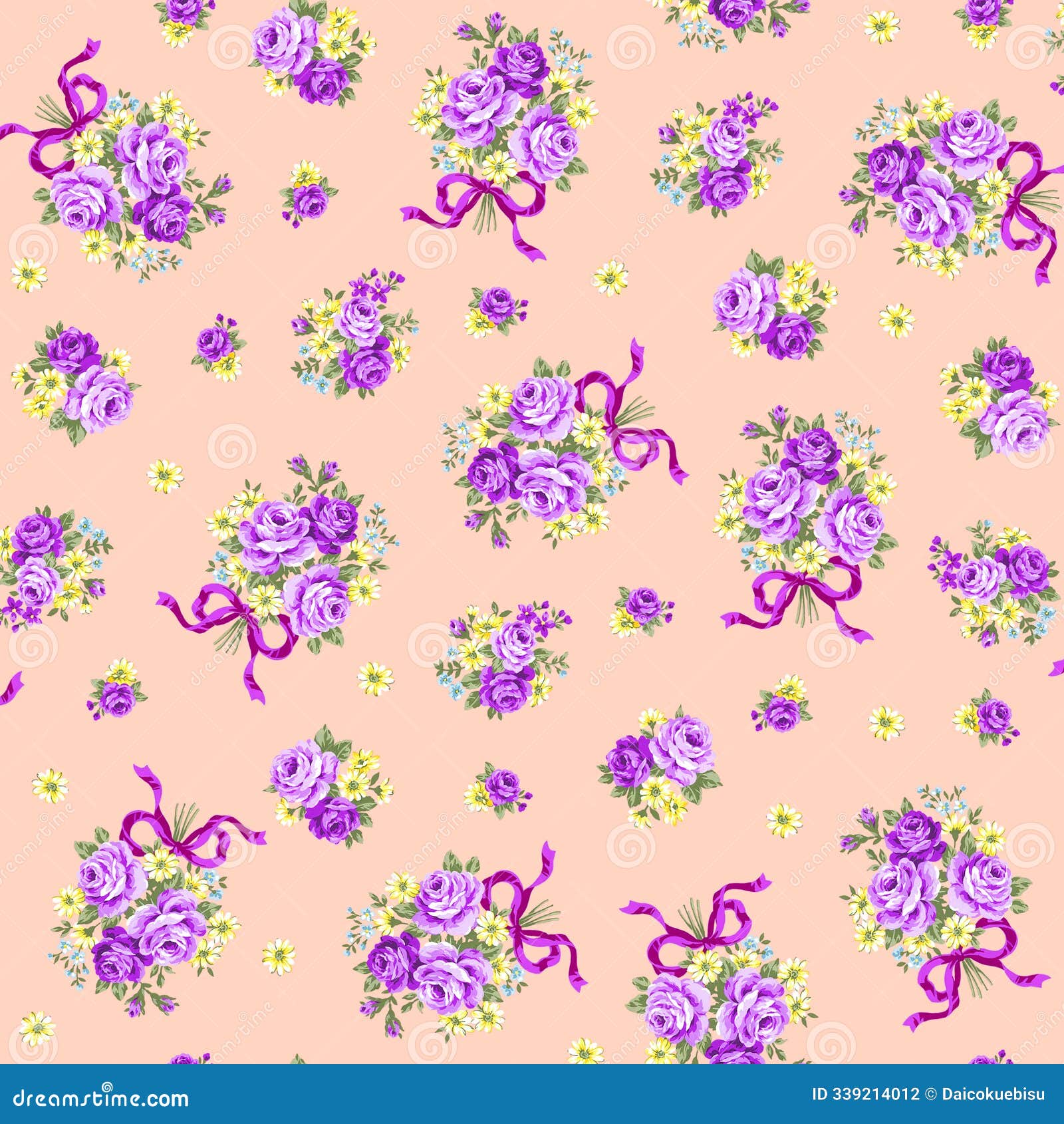 Cute Rose Pattern Perfect for Textile Patterns, Stock Illustration ...