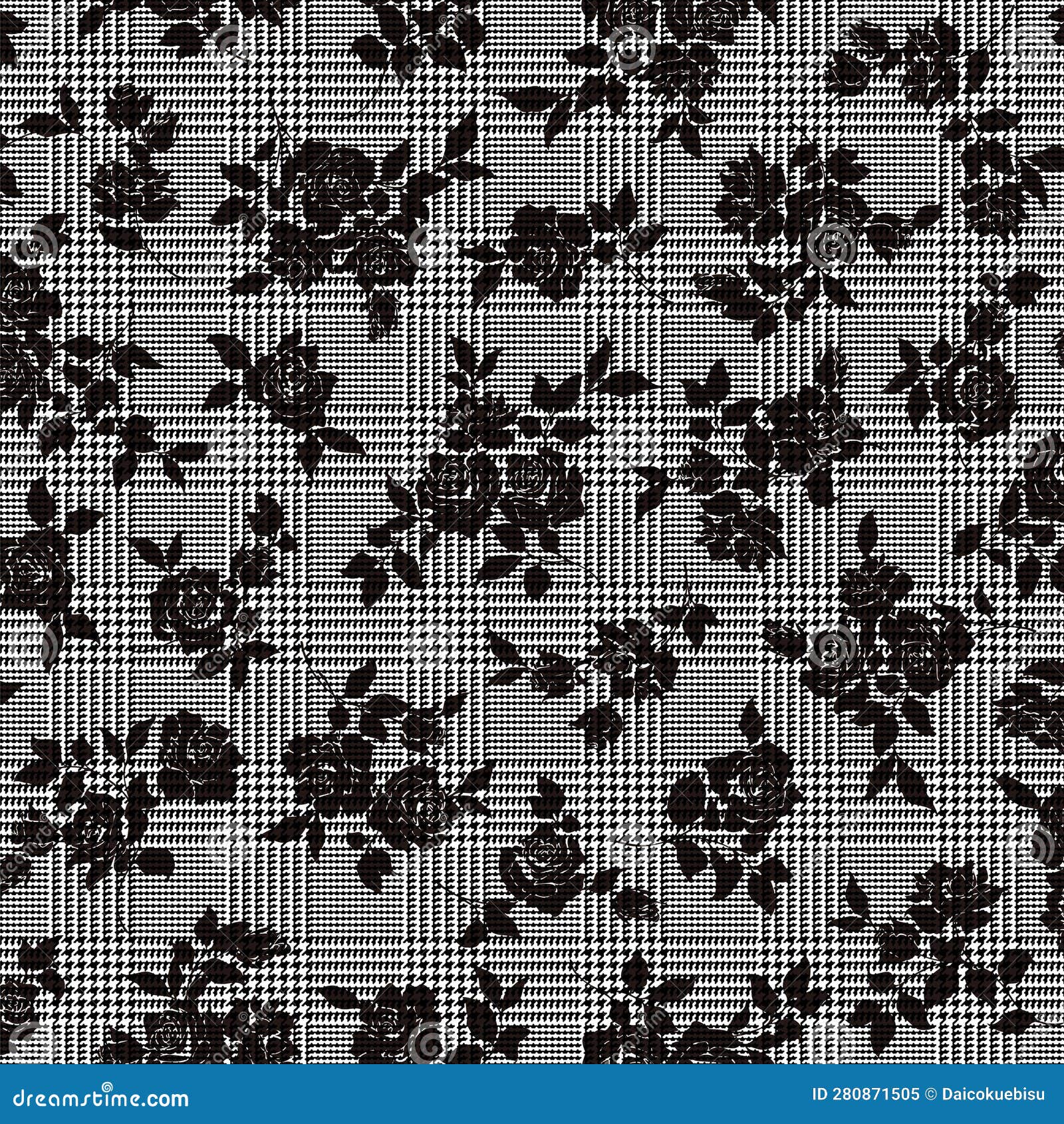 Beautiful and Cute Rose Seamless Pattern, Stock Vector - Illustration ...