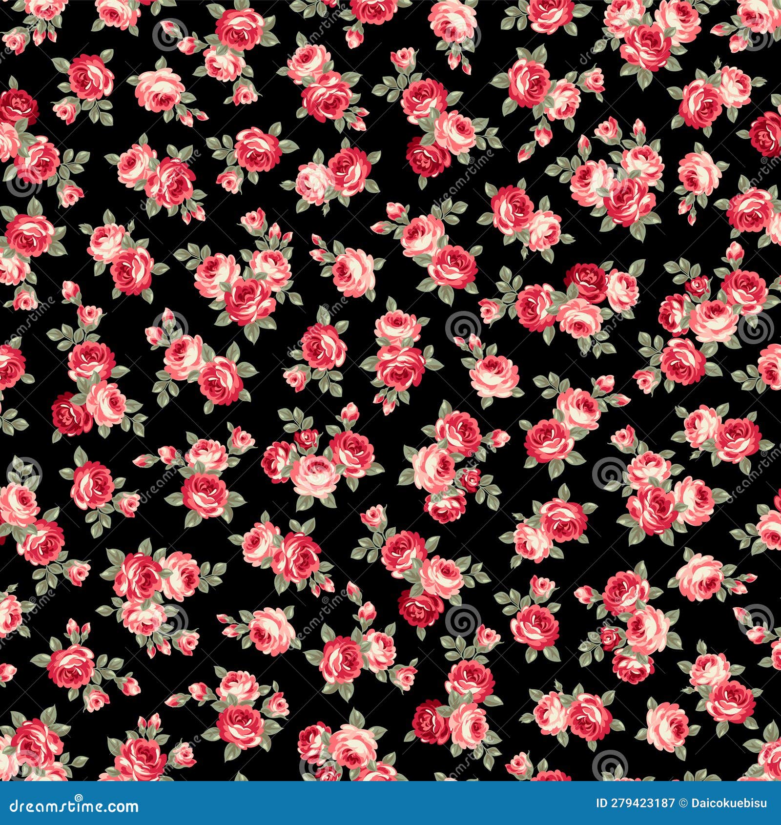 Cute Rose Pattern Perfect for Textile Patterns, Stock Vector ...