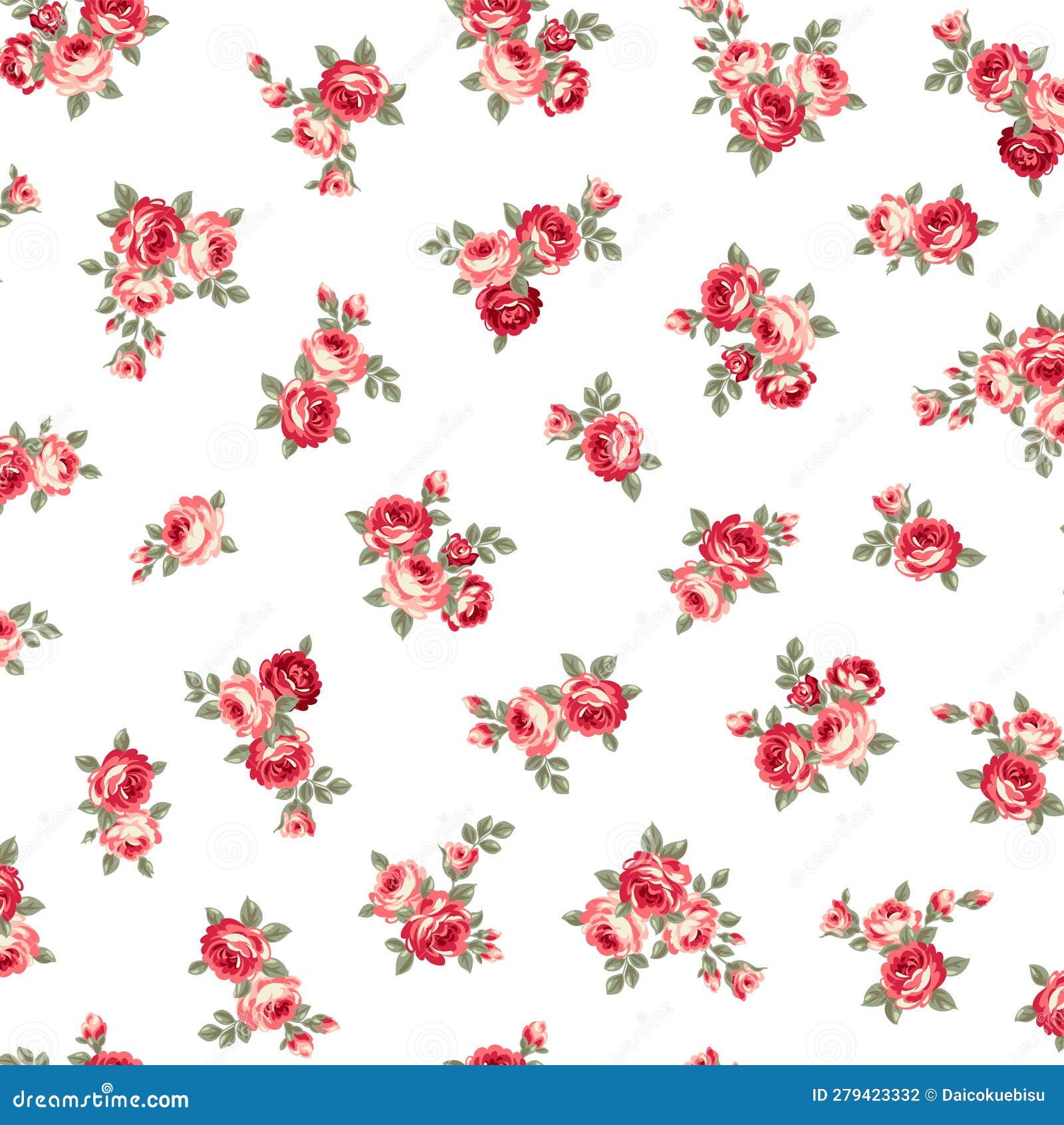 Cute Rose Pattern Perfect for Textile Patterns, Stock Vector ...