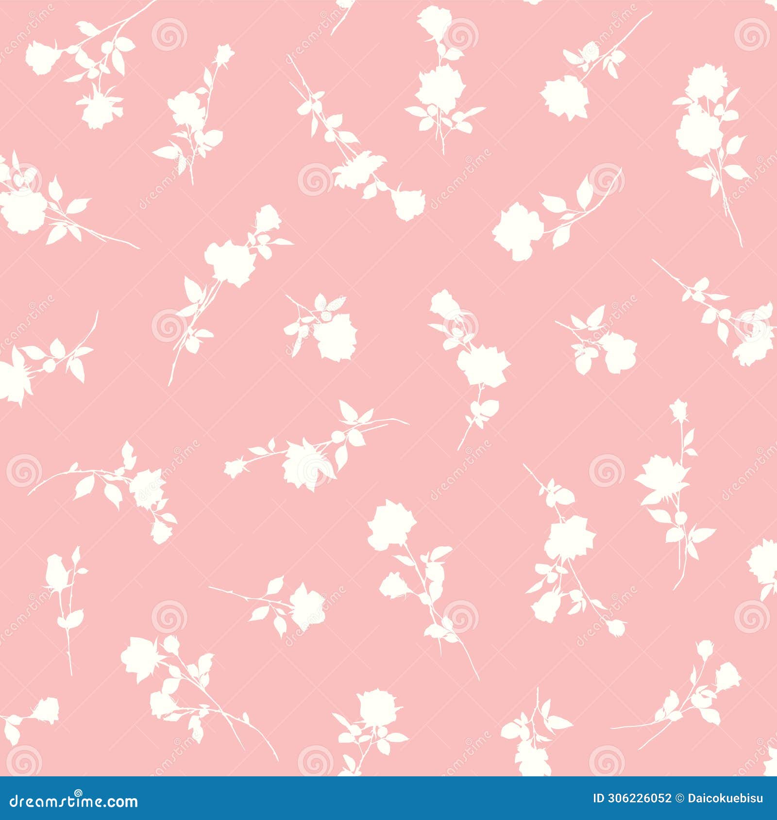 Cute Rose Pattern Perfect for Textile Patterns, Stock Illustration ...