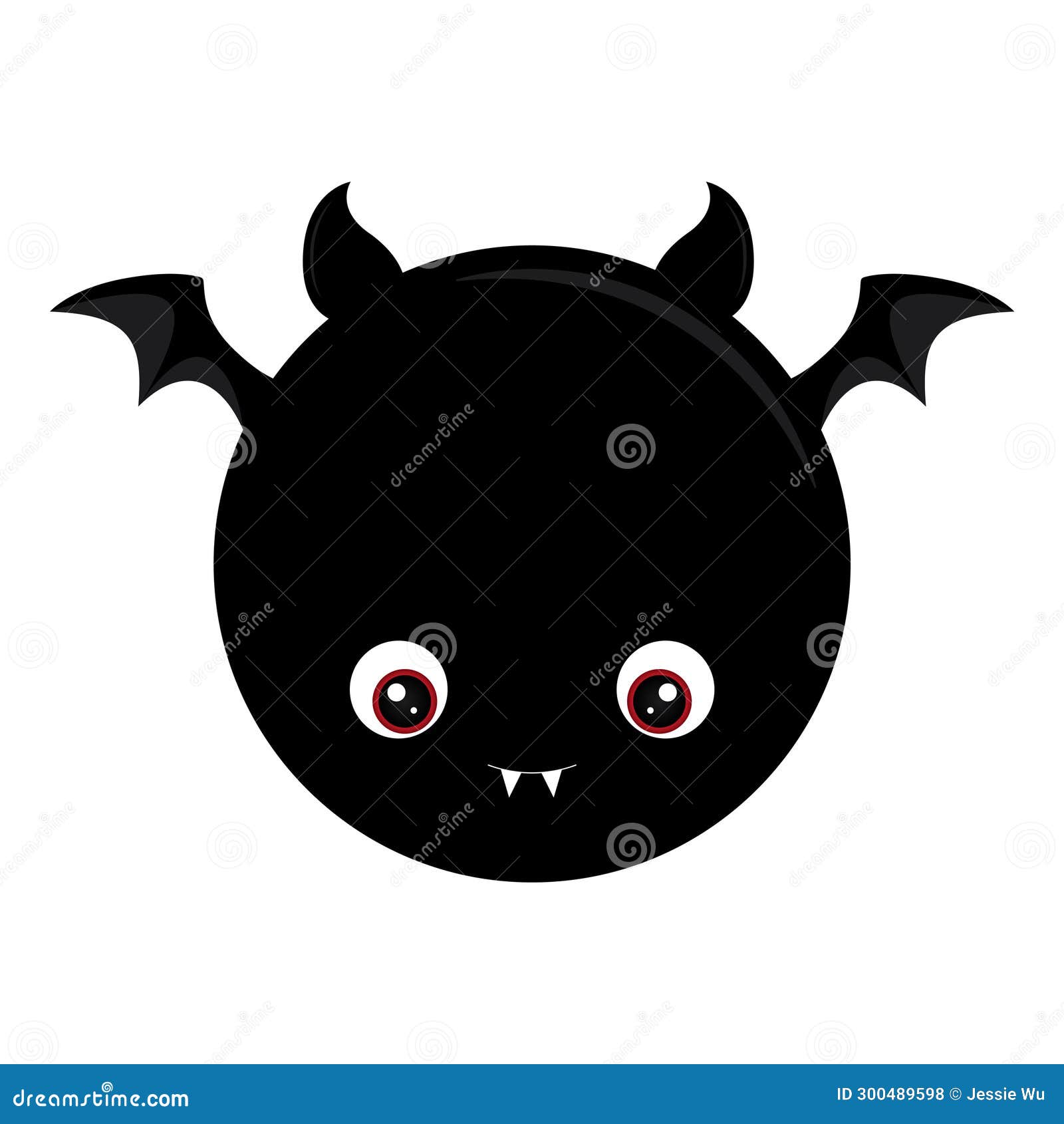 Cute round bat stock illustration. Illustration of fall - 300489598