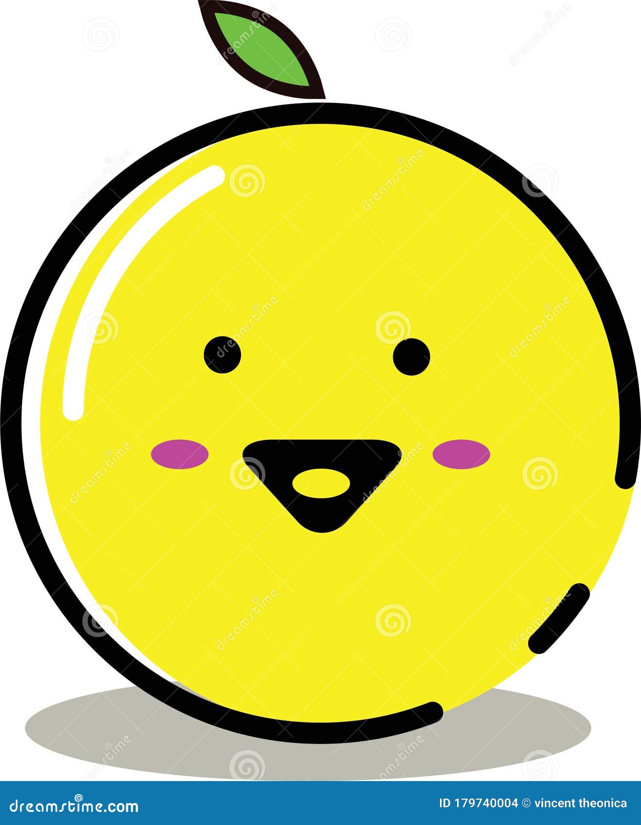 Cute round orange logo stock vector. Illustration of cute - 179740004