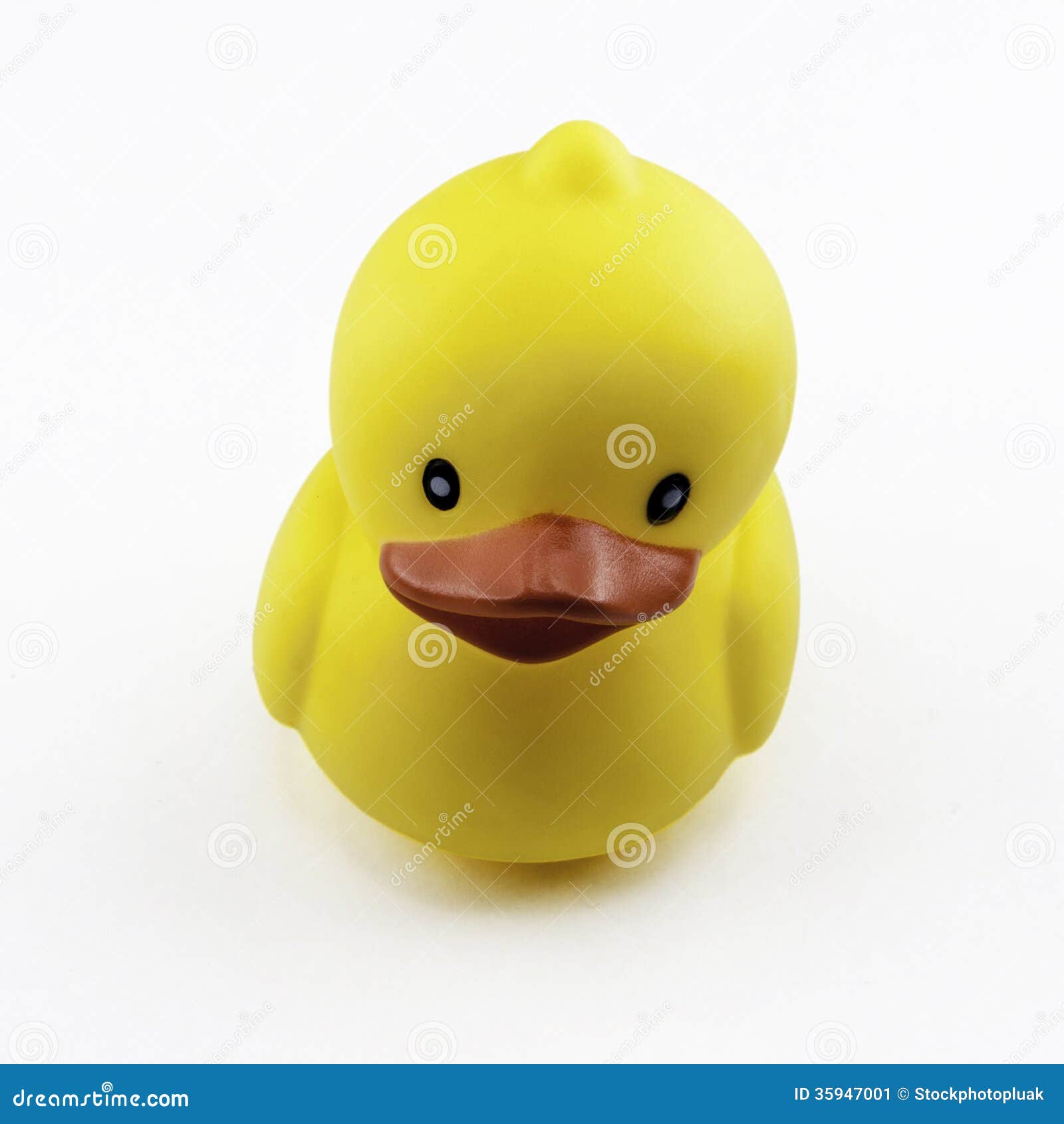 Cute Rubber Duck Isolated Over White Background Stock Image - Image of ...
