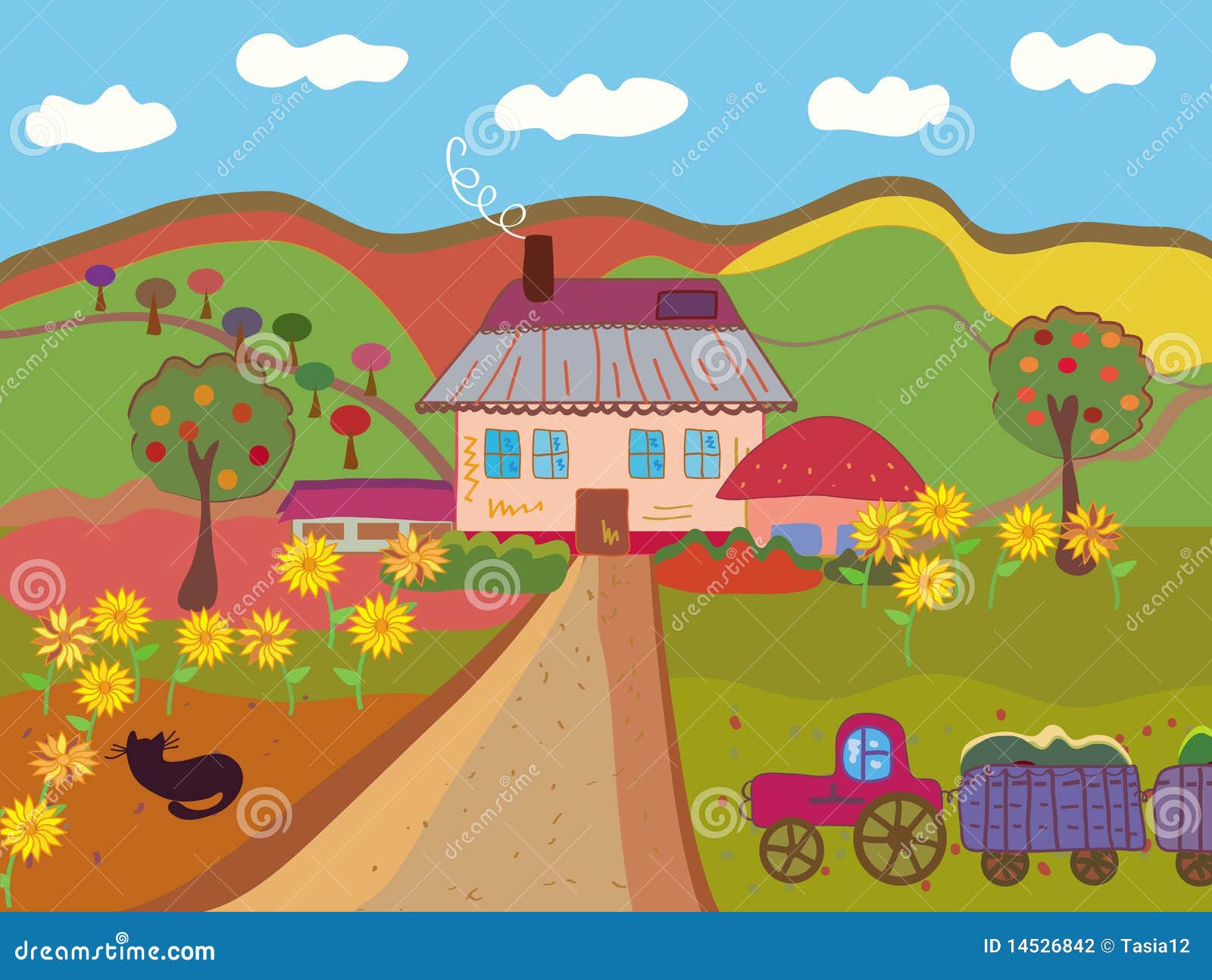 Rural Community Clipart