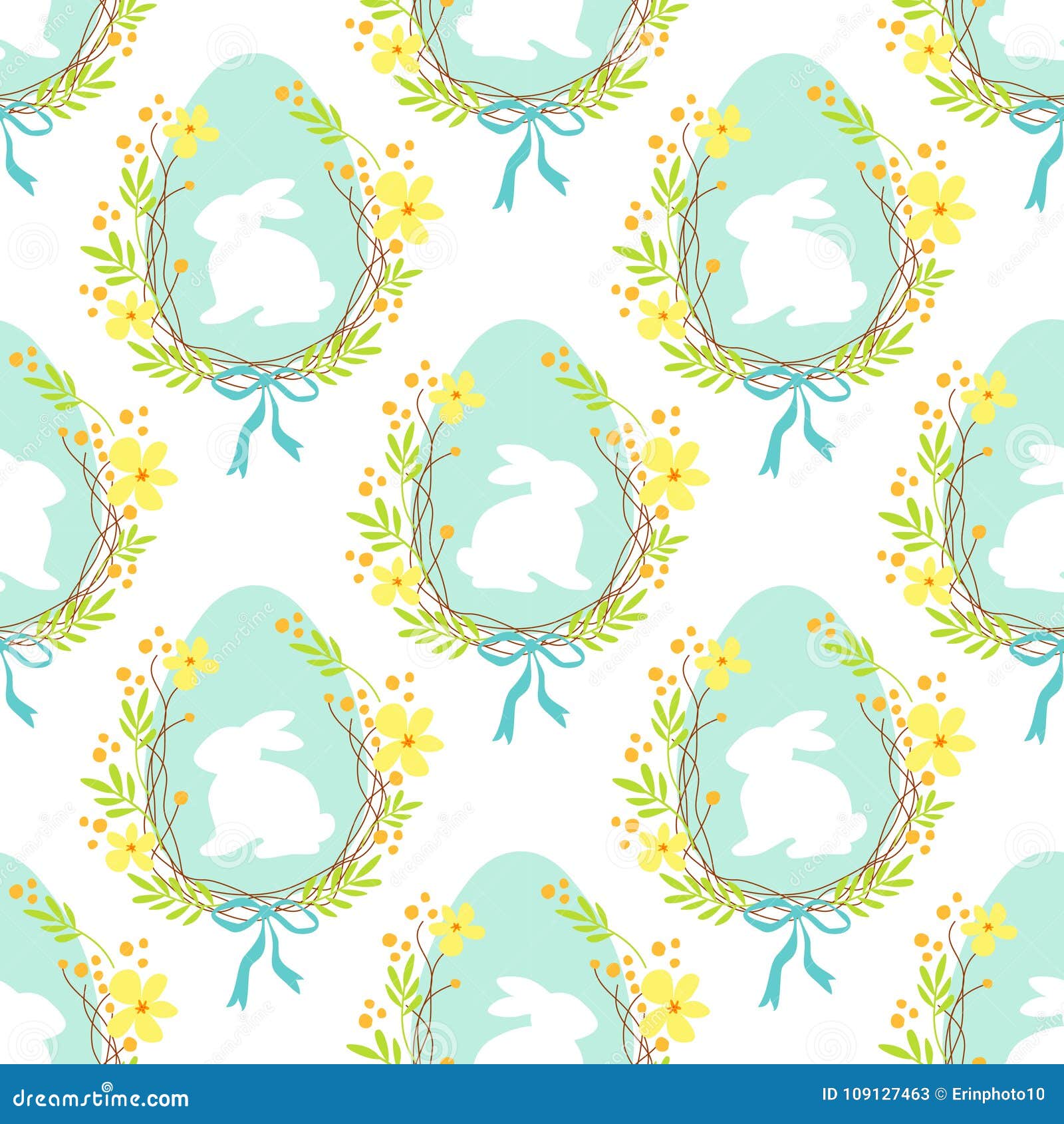 Easter Bunny Silhouette Egg Pattern Stock Illustrations – 2,059 Easter ...