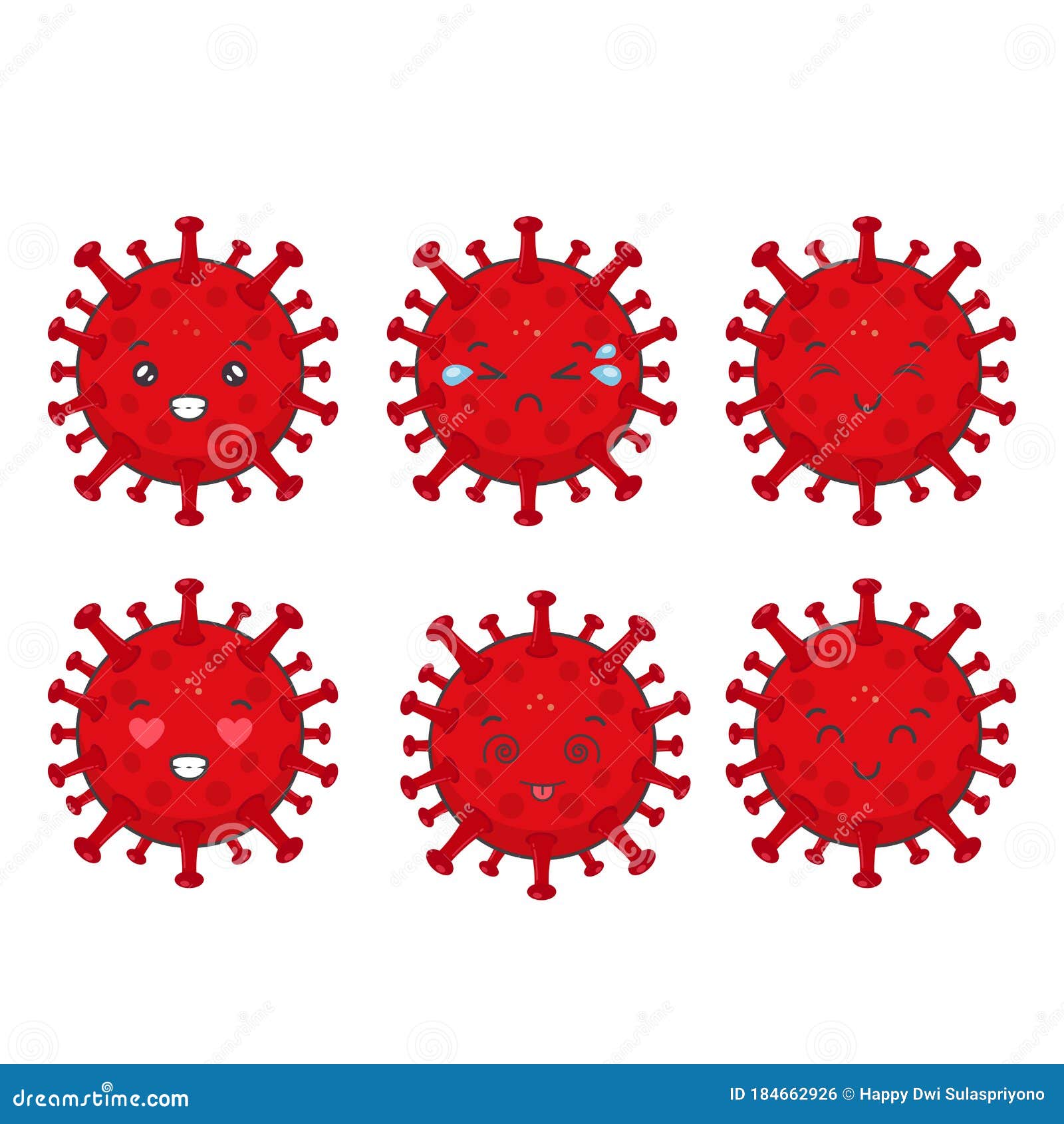 Virus Characters. Cartoon Infection Bacteria And Flu Germs ...