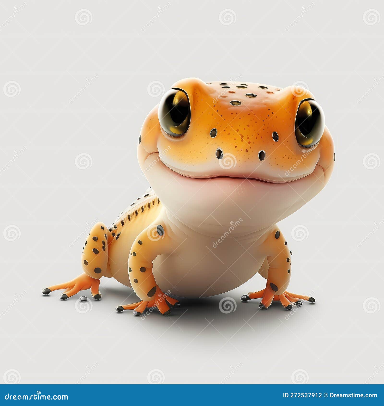 Cute Salamander Cartoon Generative Ai Royalty Free Stock Image 272537896