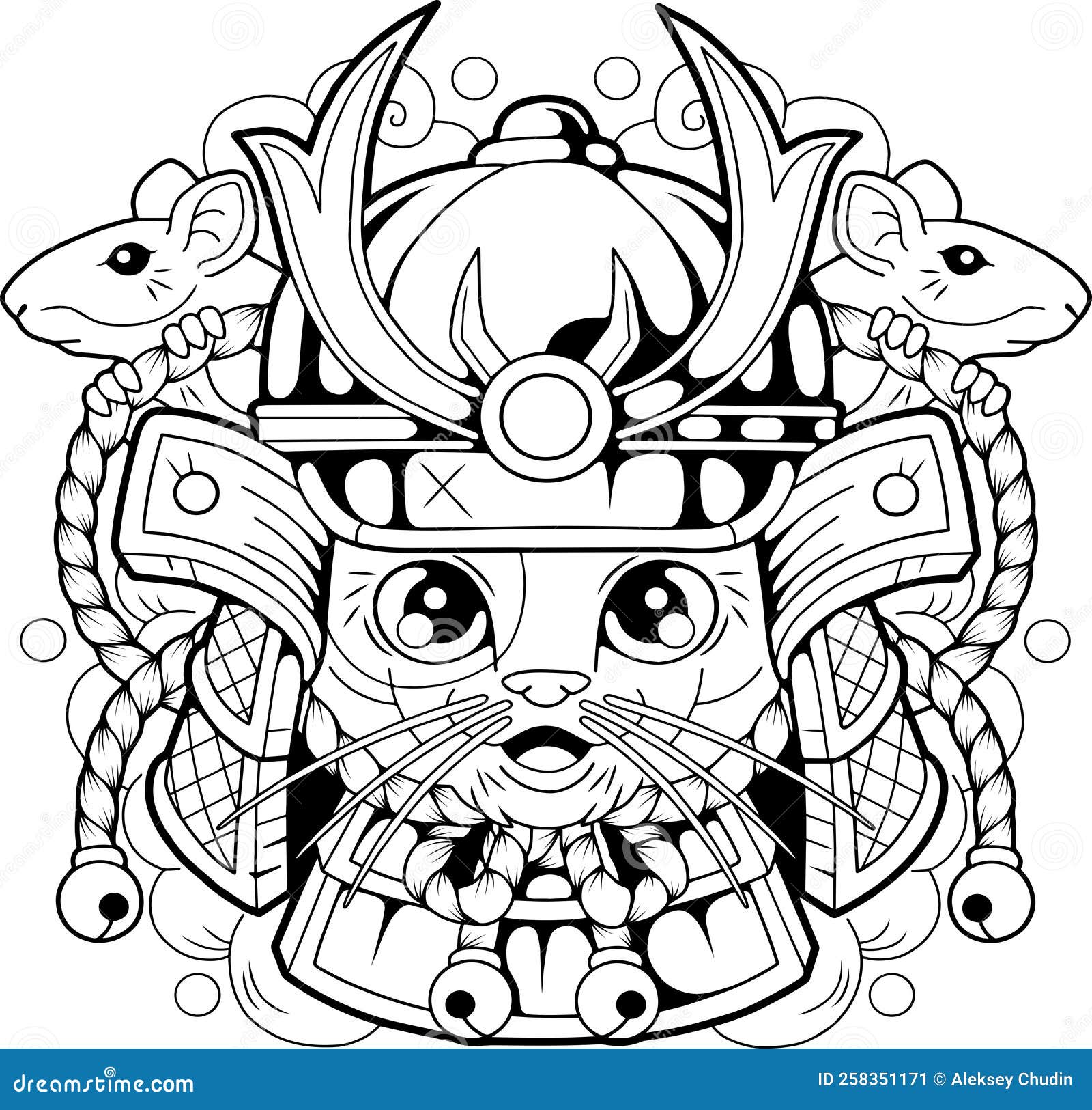 Cute Samurai Cartoon Coloring Page Vector Illustration | CartoonDealer ... Cute Samurai Cartoon Coloring Page Vector Illustration | CartoonDealer ...