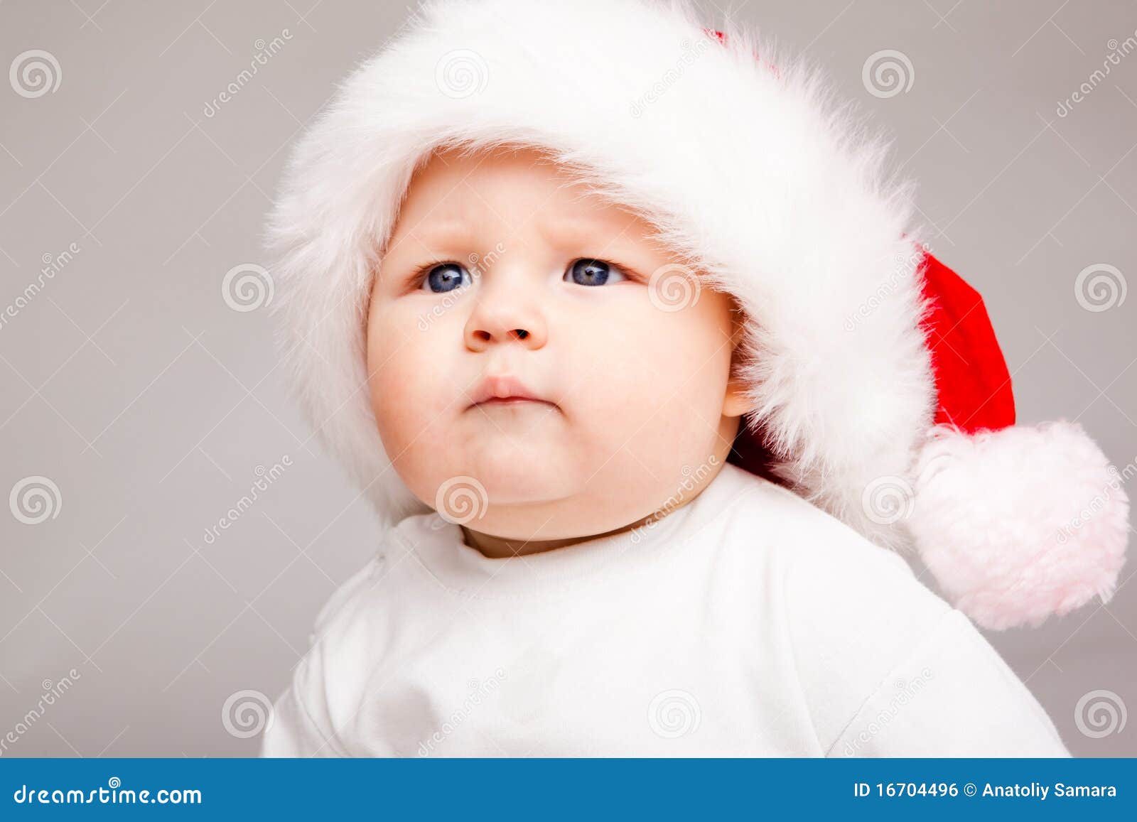 Cute Santa baby stock photo. Image of white, childhood - 16704496