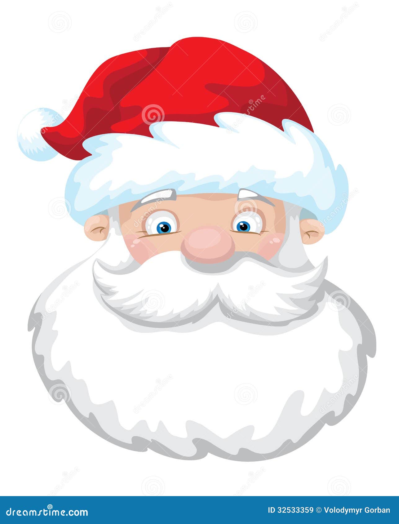 Cute Santa stock vector. Illustration of santa, holiday - 32533359
