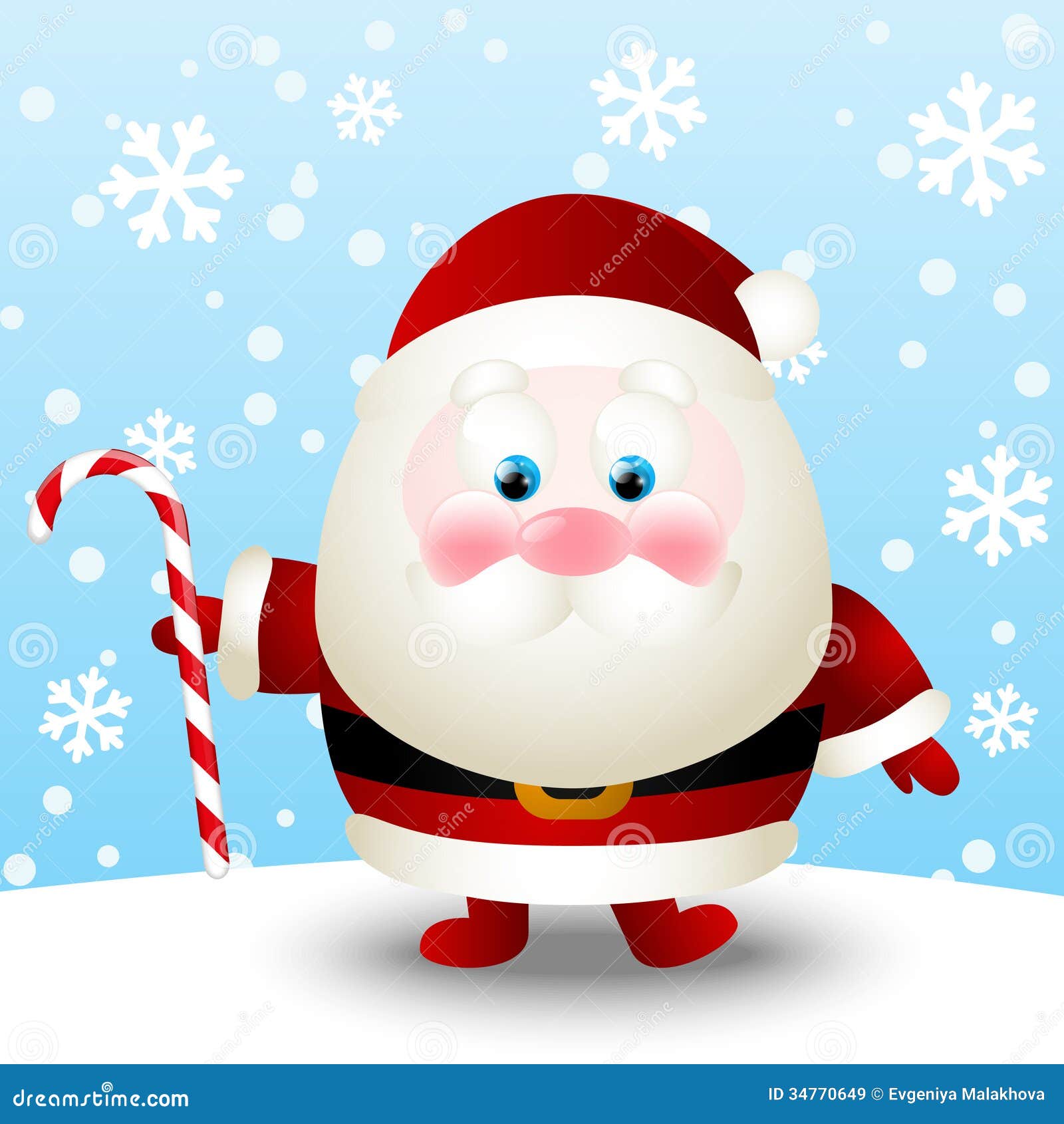Cute Santa stock vector. Illustration of saint, character - 34770649