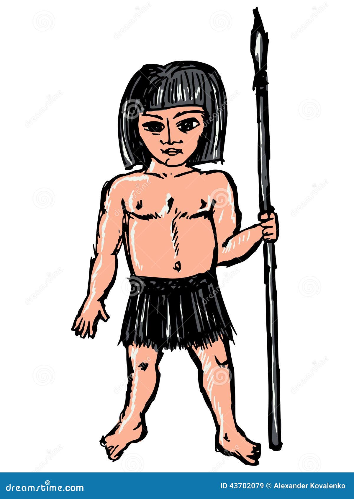 Cute Savage Cartoon Vector | CartoonDealer.com #43702079